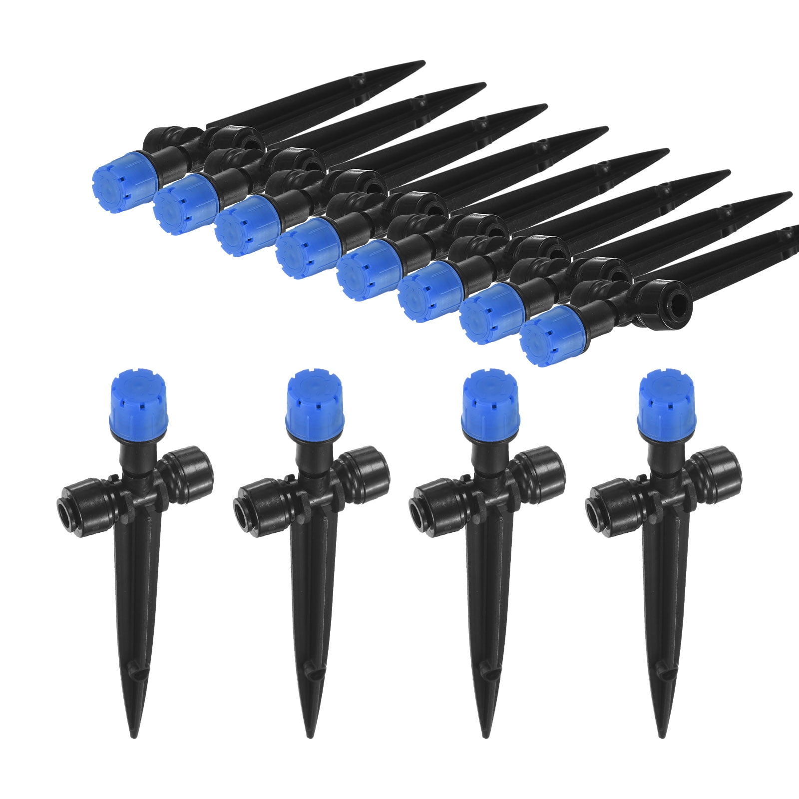 Uxcell 12-Pack Drip Irrigation Emitters, Adjustable 360 Degree Water ...