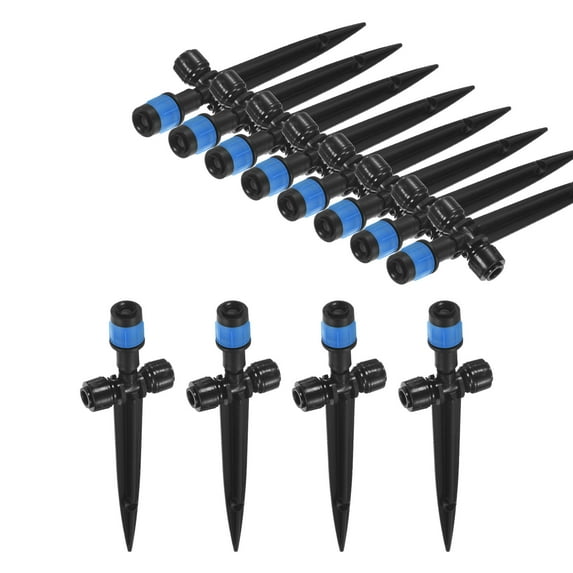 Uxcell 12-Pack Drip Irrigation Emitters, Adjustable 360 Degree Water ...
