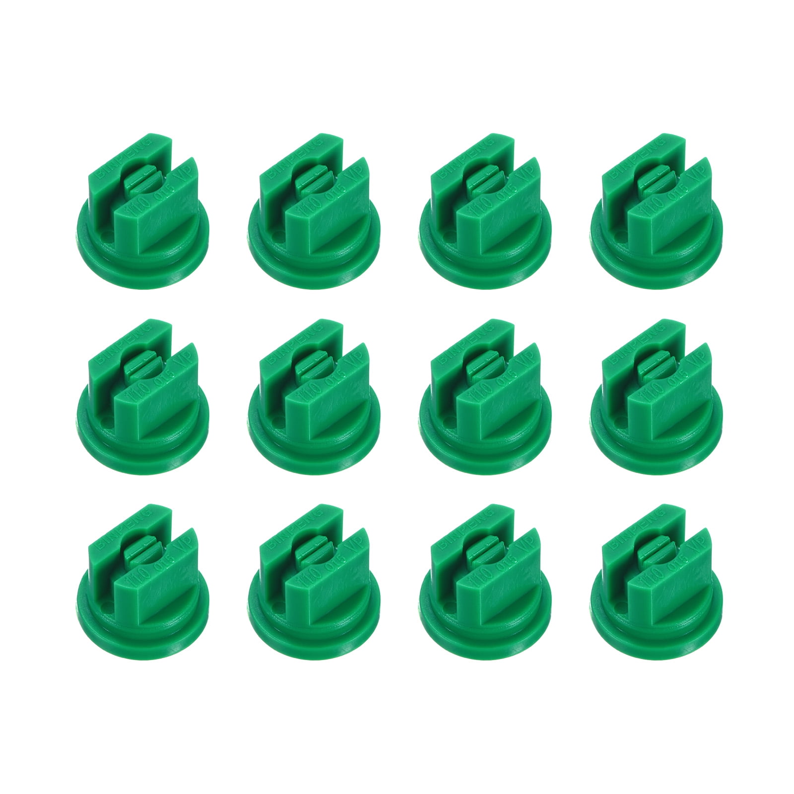 Uxcell 12-Pack Flat Fan Spray Tip, 110 Degree Plastic Spray Nozzle Tips ...