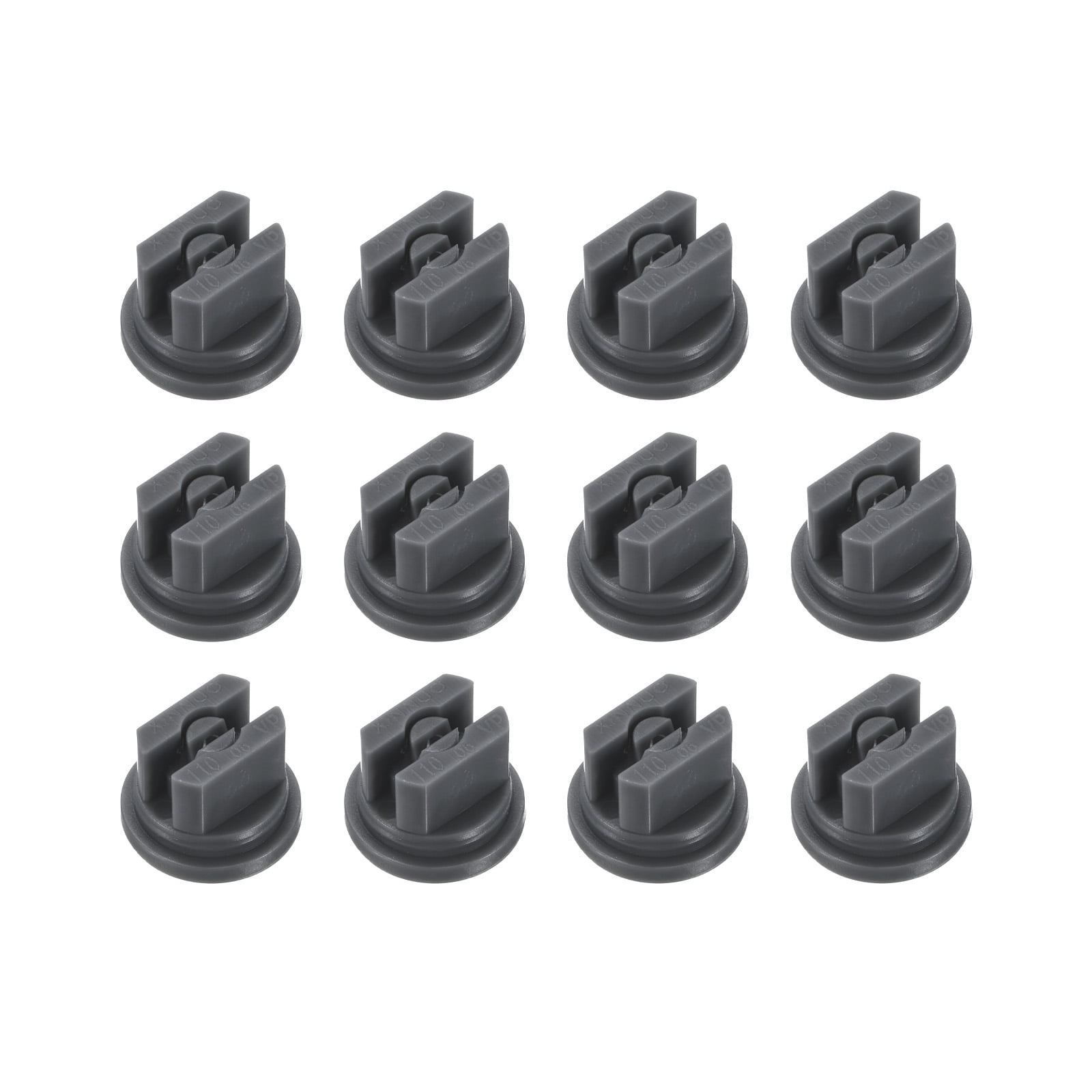 Uxcell 12-Pack Flat Fan Spray Tip, 110 Degree Plastic Spray Nozzle Tips ...