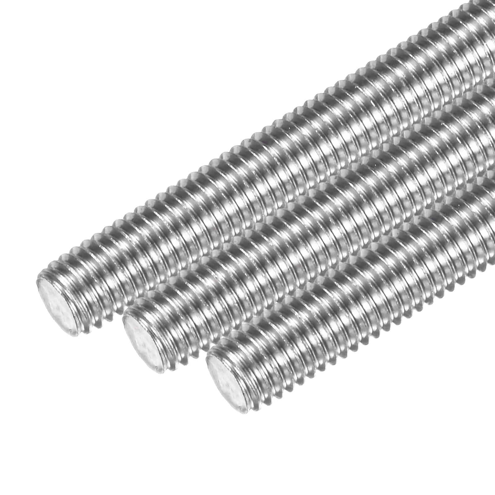Uxcell 12-Pack Fully Threaded Rod, M5x40mm 304 Stainless Steel Right ...