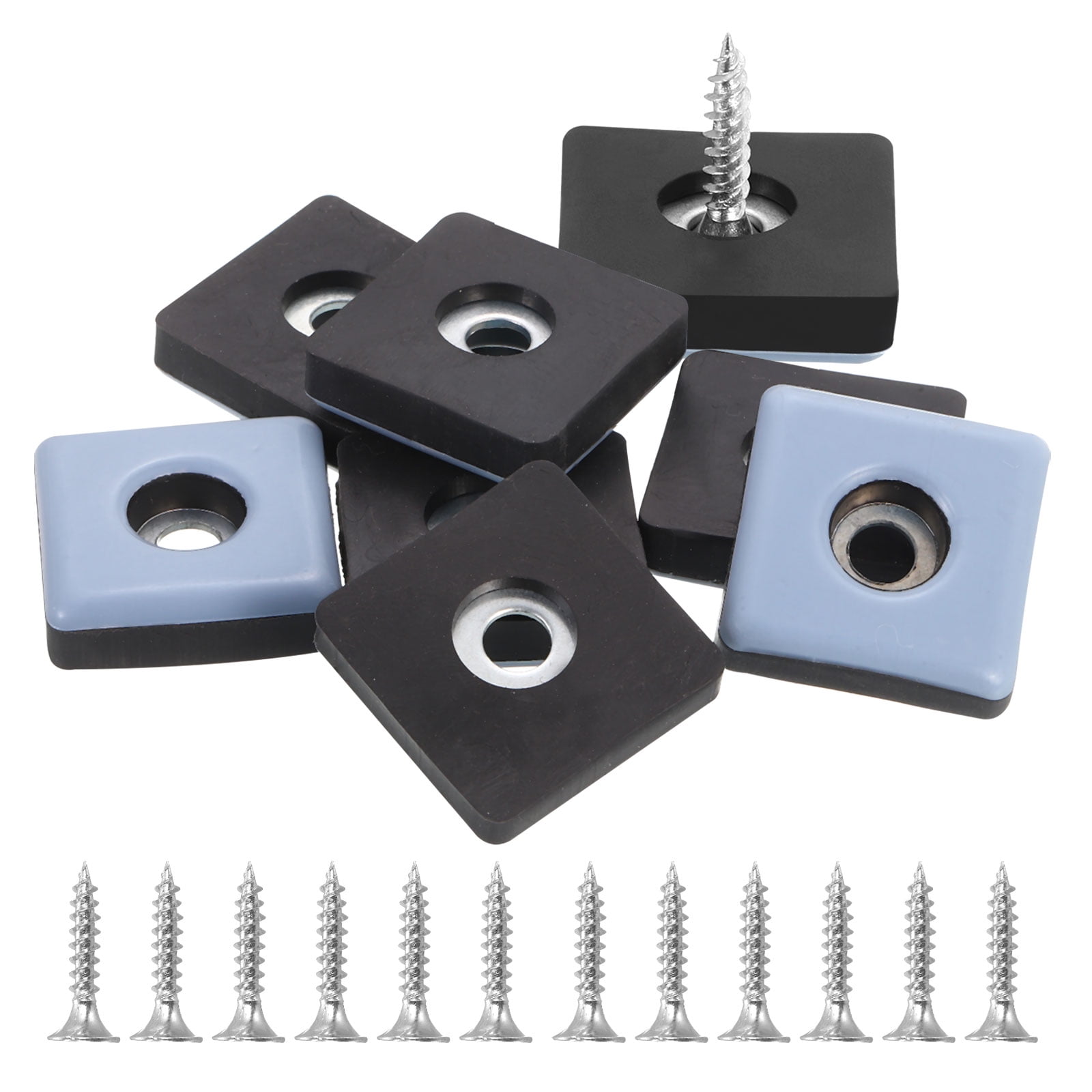 Uxcell 12 Pack Furniture Slider Pads, 1"x1" Square Furniture Glides ...