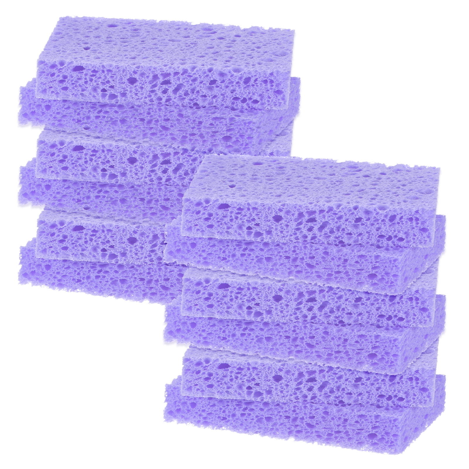 Uxcell 12-Pack Kitchen Sponges, Condense Eco Cellulose Non-Scratch ...