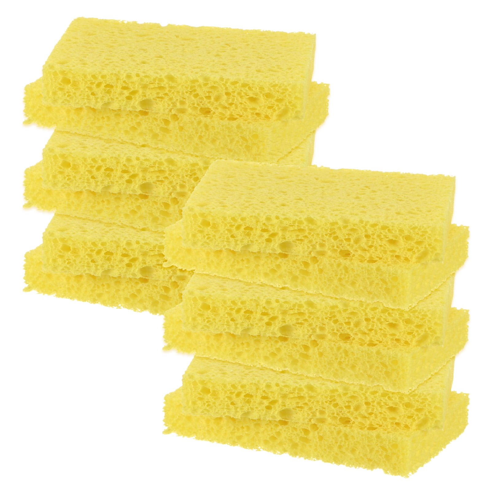 Uxcell 12-Pack Kitchen Sponges, Condense Eco Cellulose Non-Scratch ...