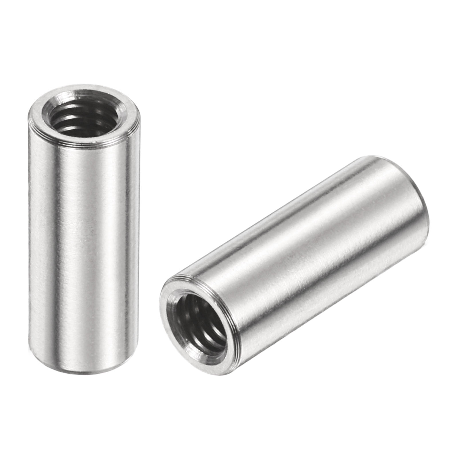 Uxcell 12 Pack M4 Round Connector Nuts, 304 Stainless Steel Coupling ...