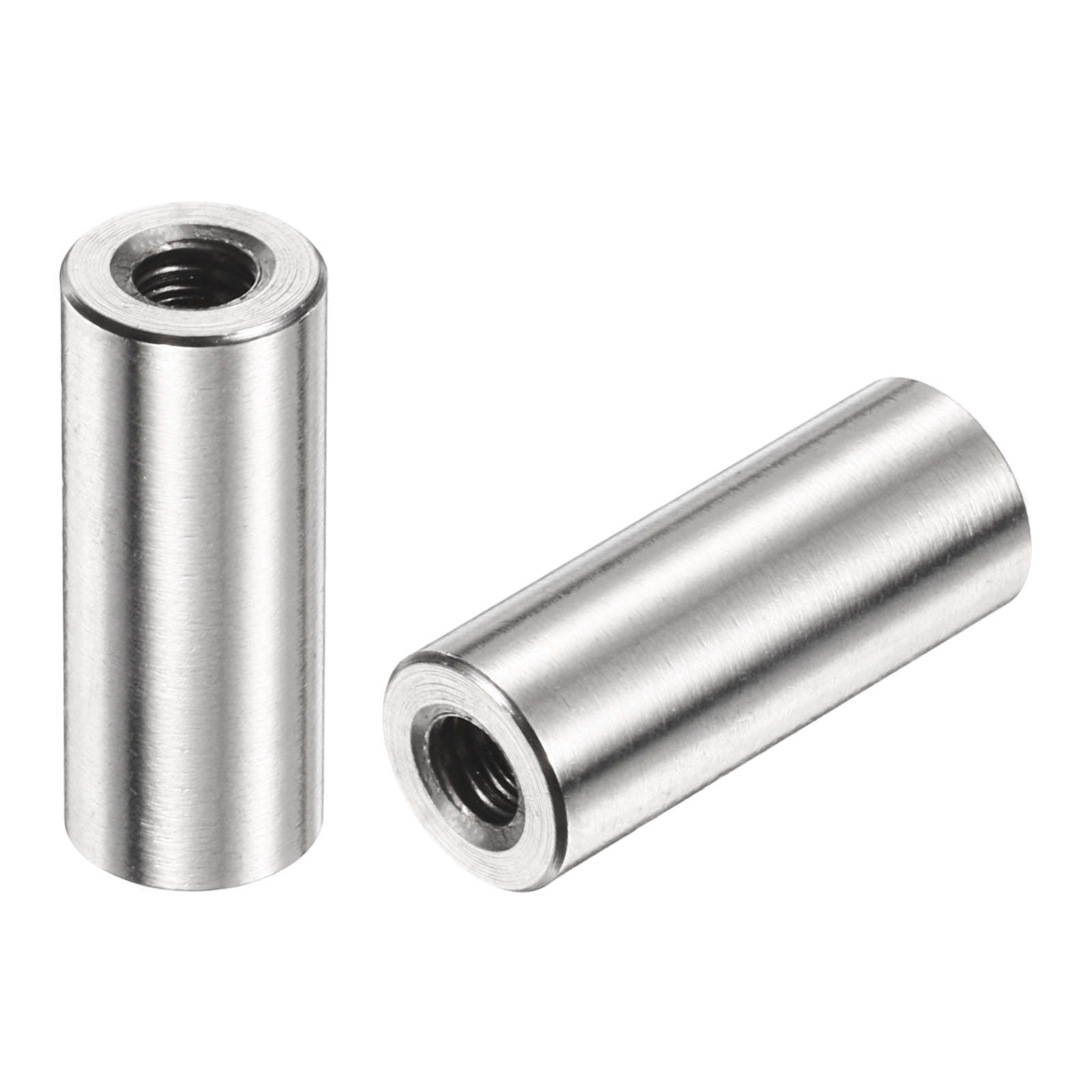 Uxcell 12 Pack M4 Round Connector Nuts, 304 Stainless Steel Coupling ...