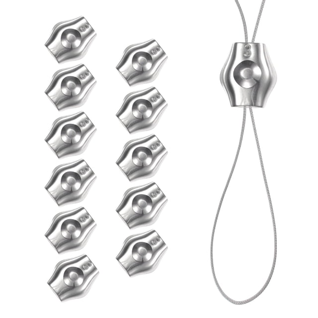 Uxcell 12-Pack M4 Wire Rope Clips Duplex Double Bolt Stainless Steel ...