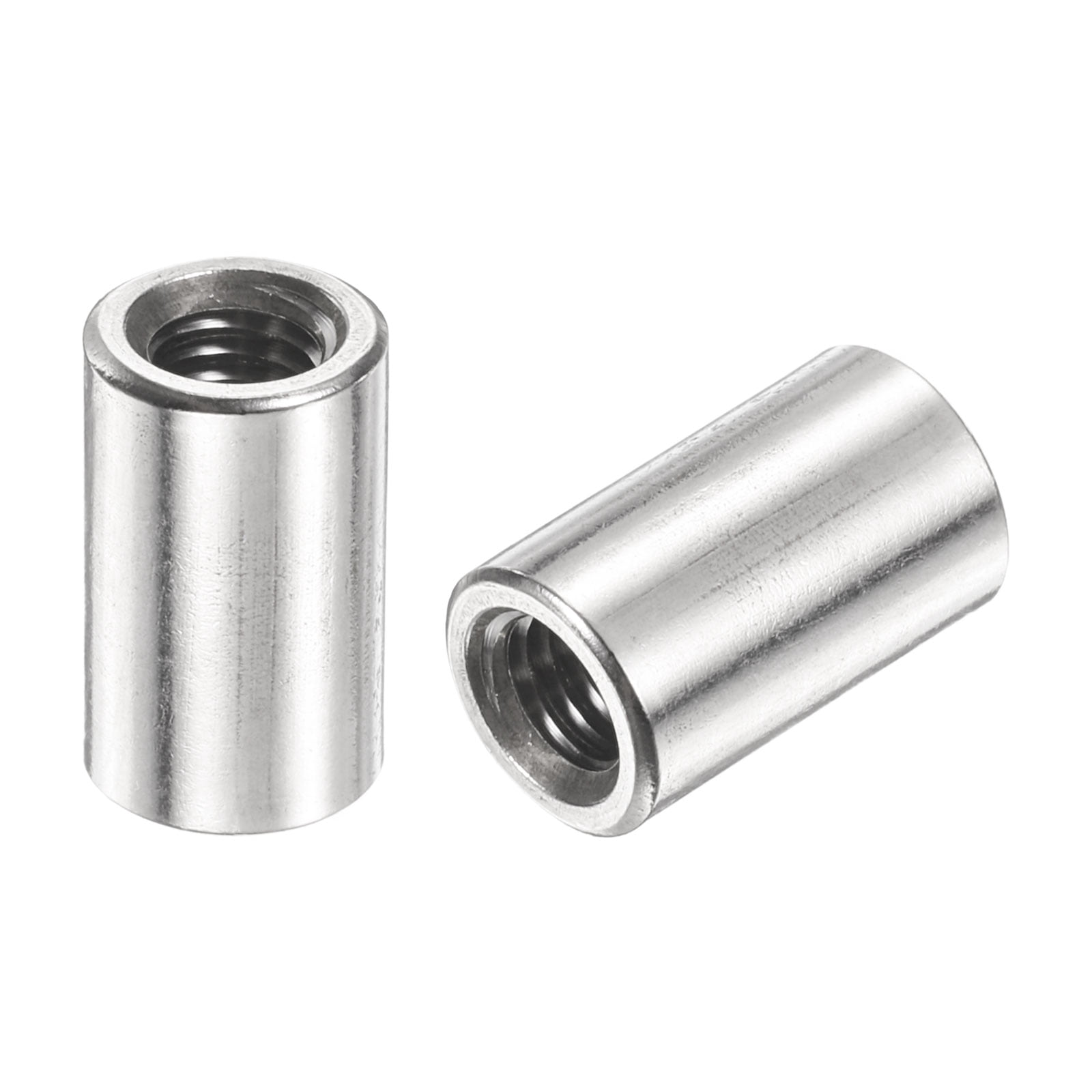 Uxcell 12 Pack M5 Round Connector Nuts, 304 Stainless Steel Coupling ...