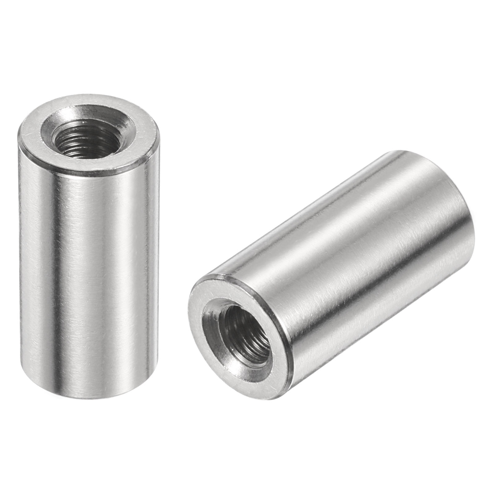 Uxcell 12 Pack M5 Round Connector Nuts, 304 Stainless Steel Coupling ...
