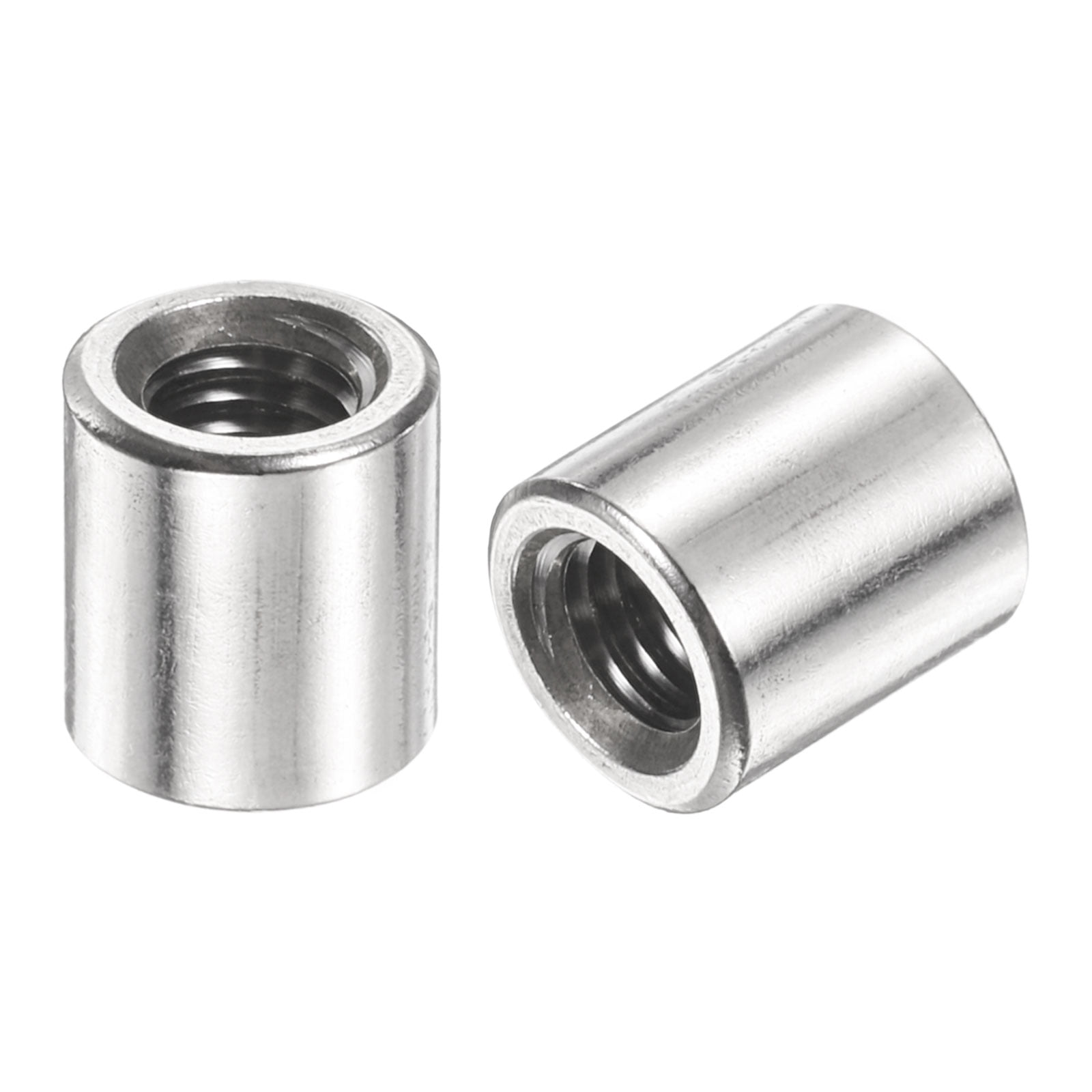 Uxcell 12 Pack M5 Round Connector Nuts, 304 Stainless Steel Coupling ...
