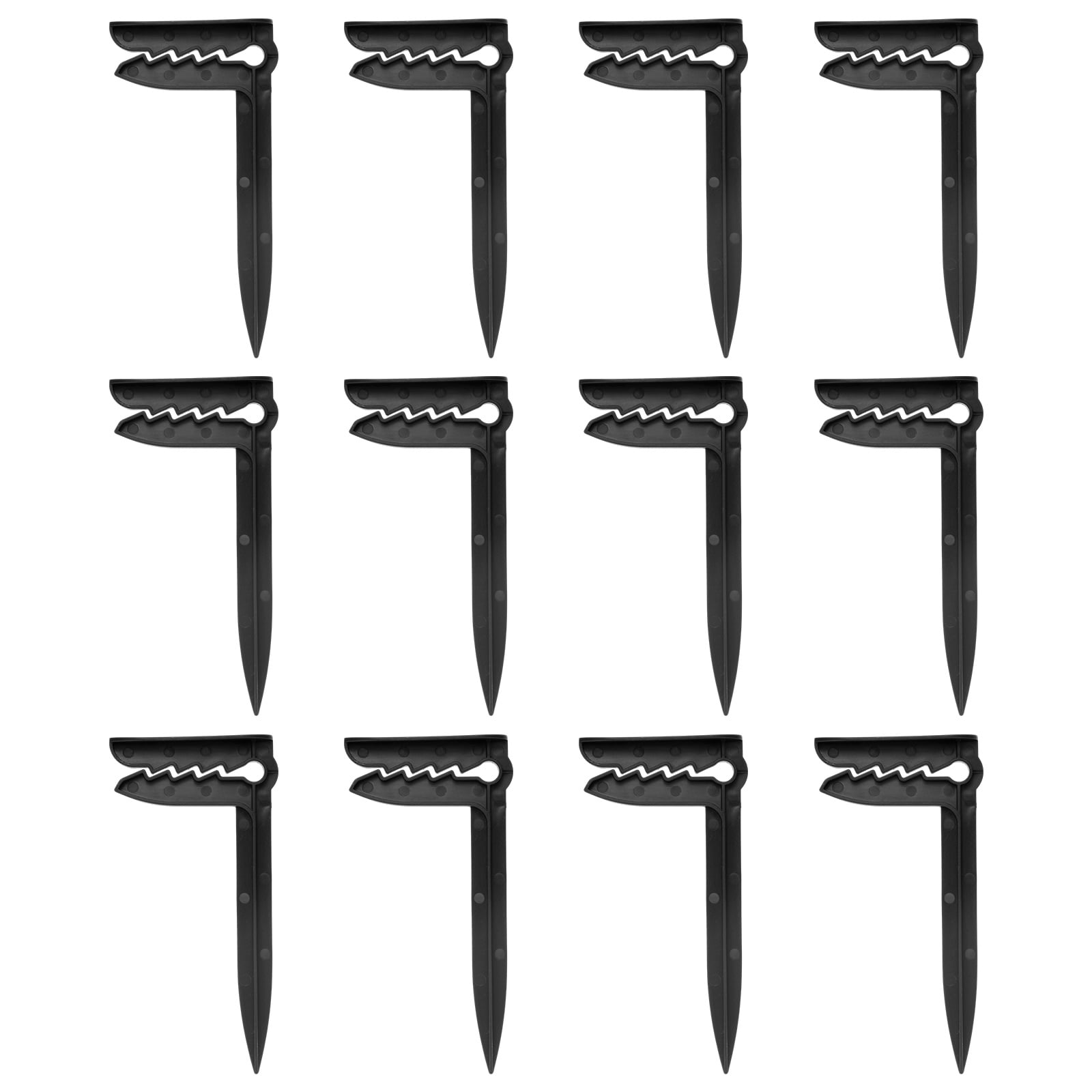 Uxcell 12-Pack Outdoor Beach Towel Anchor Stakes Clips, 6 Inch Plastic ...