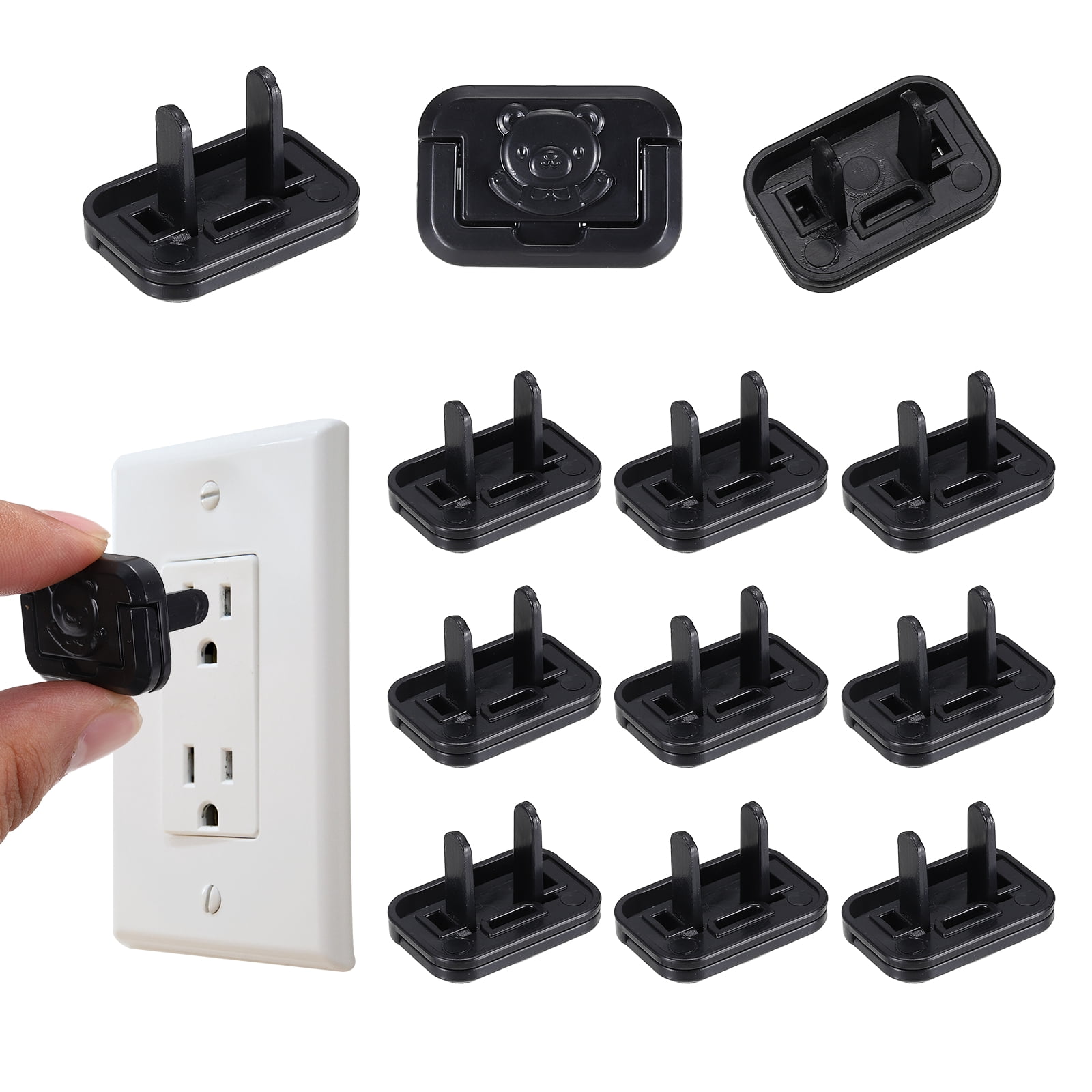 Uxcell 12 Pack Outlet Covers Proofing, Electrical Safety Plug Covers ...
