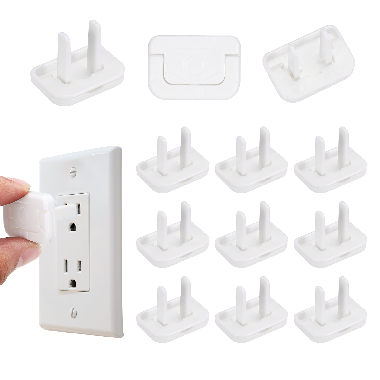 Uxcell 12 Pack Outlet Covers Proofing, Electrical Safety Plug Covers ...