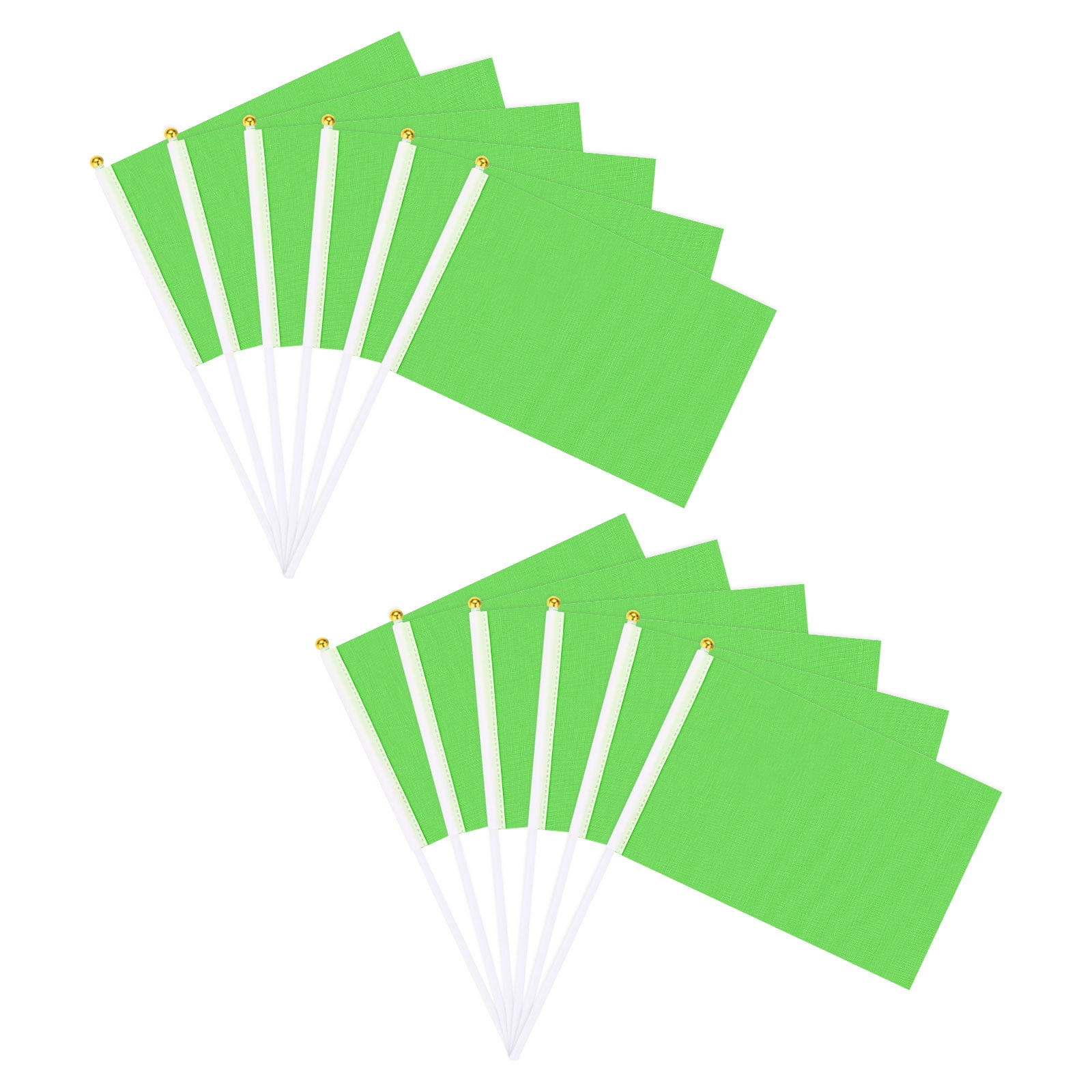 Uxcell 12-Pack Solid Color Blank Hand Held Plain Flag, 5x8 Inch ...