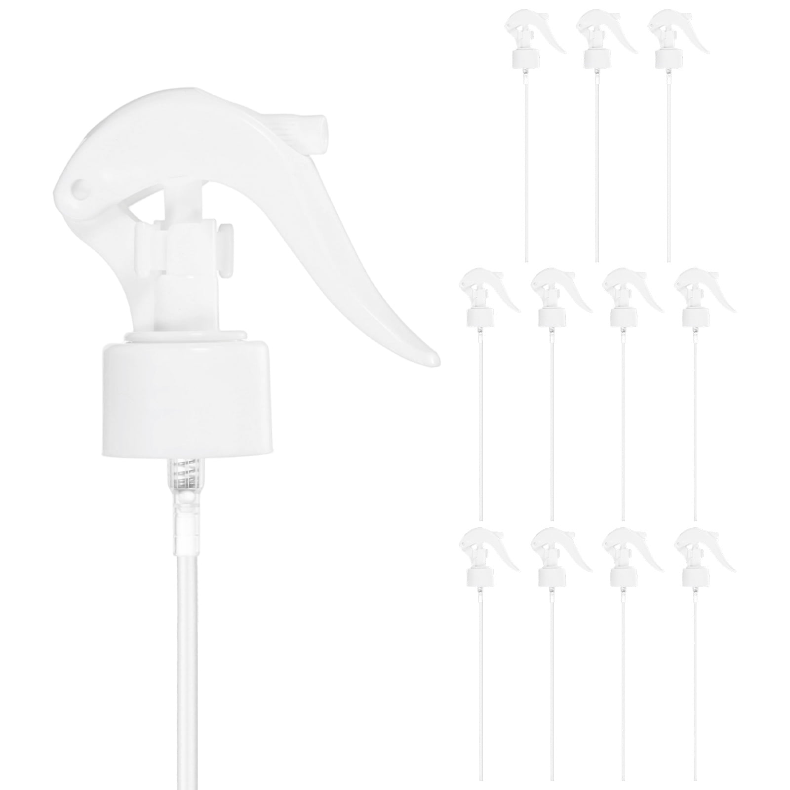 Uxcell 12-Pack Spray Bottle Nozzles Replacement, Plastic Mini Trigger ...