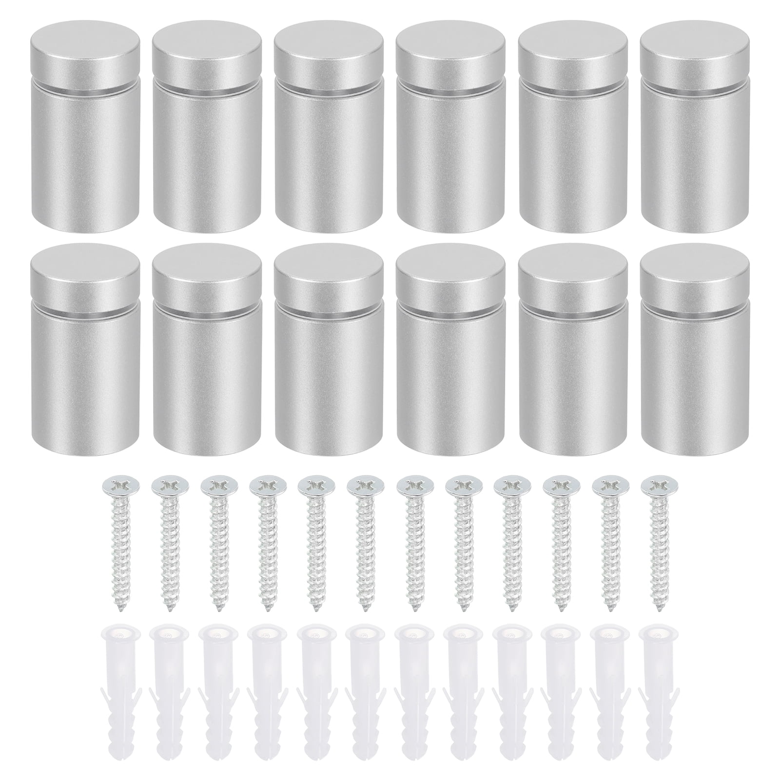 Uxcell 12 Pack Standoff Screws, 3/4" x 1.22" Aluminum Wall Standoff ...