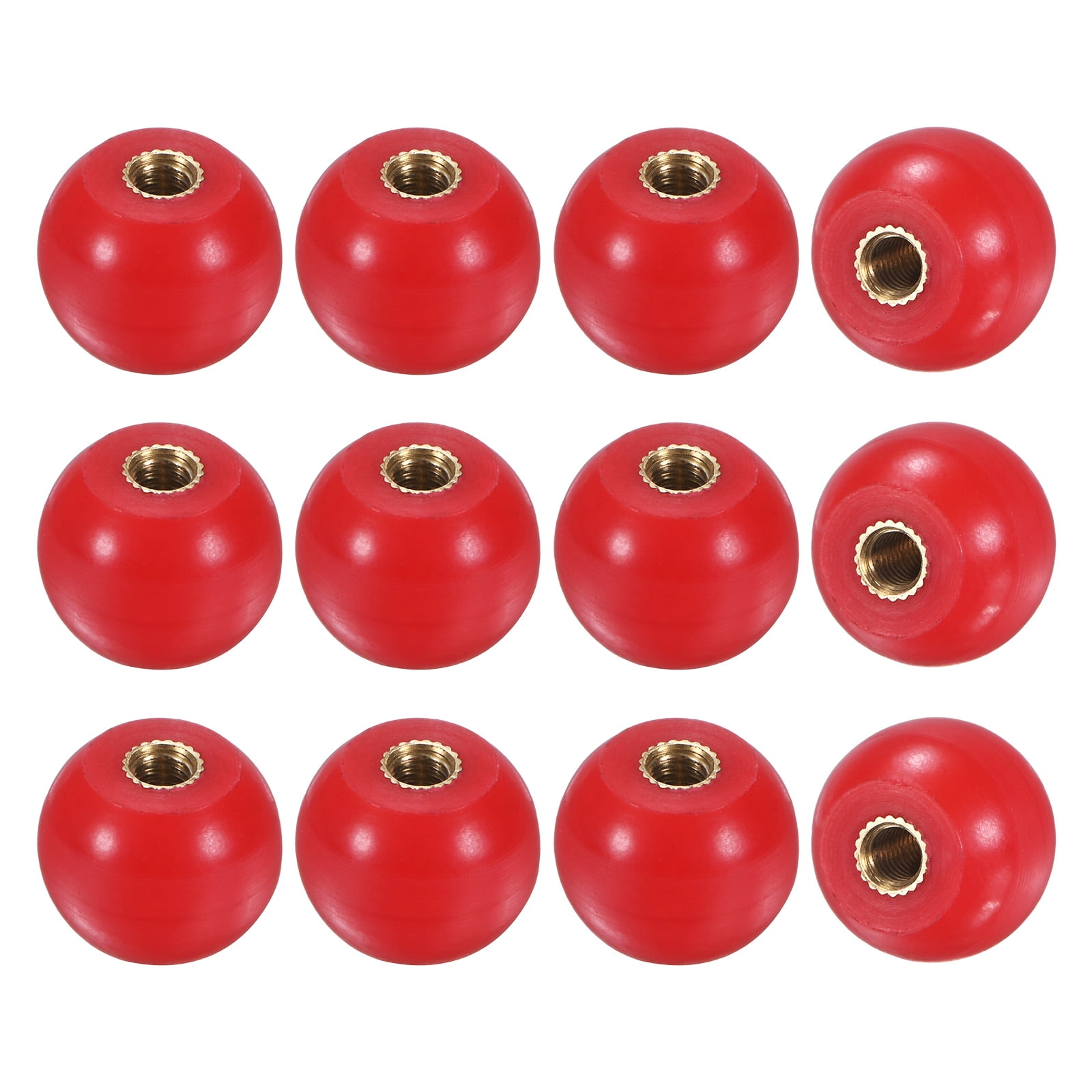 Uxcell 12-Pack Threaded Ball Knobs, M4 Female Thread 16mm Dia ...