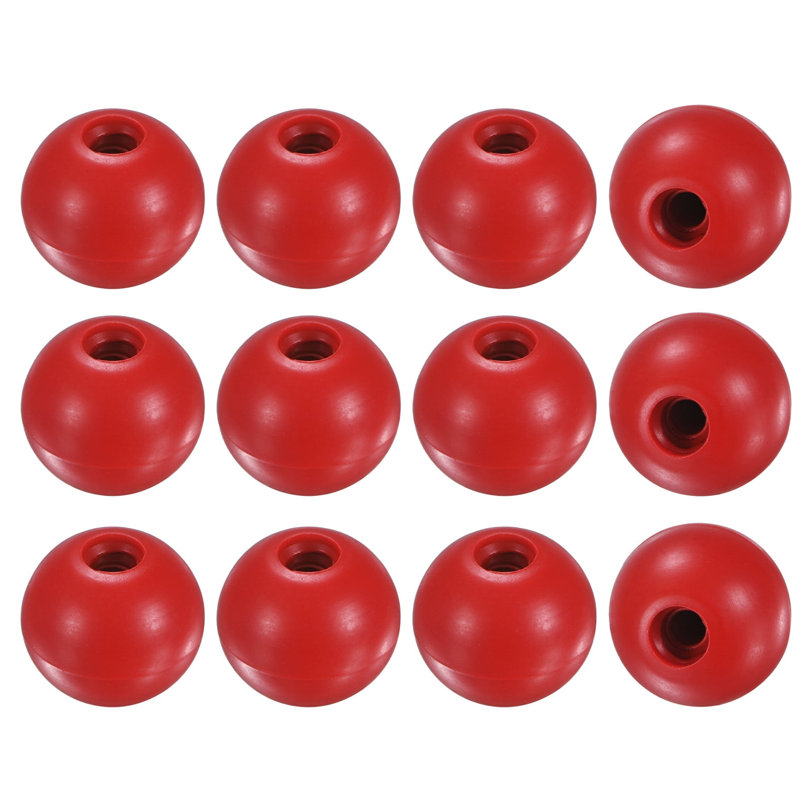 Uxcell 12-Pack Threaded Ball Knobs, M6 Female Thread 25mm Dia ...