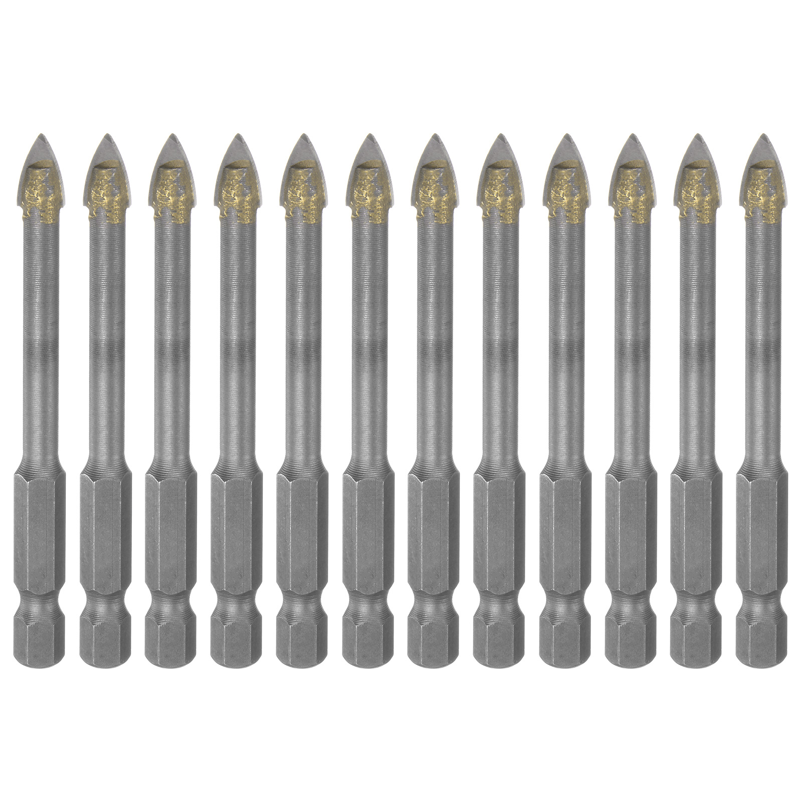 Uxcell 12 Packs 6mm (1/4") Tungsten Carbide Tip Concrete Masonry Drill ...