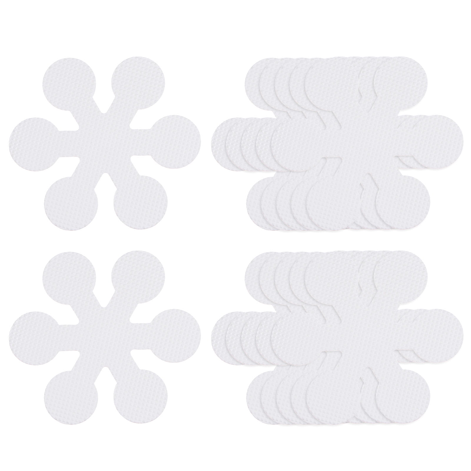 Uxcell 12 Packs Non Slip Stickers 3.15" Bath Shower Floor Snowflake ...