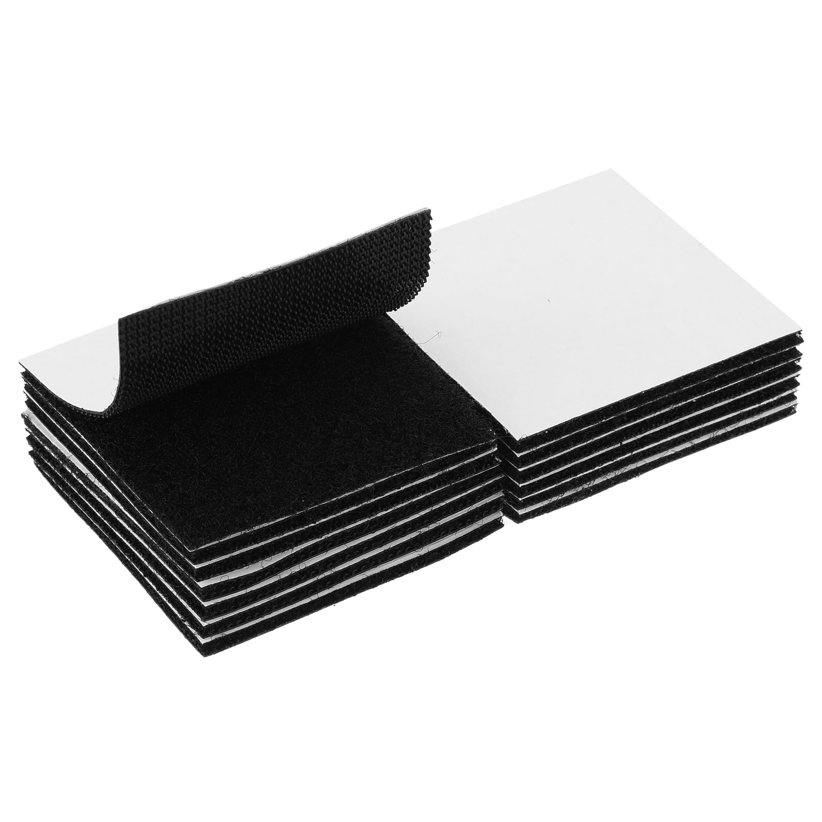 Uxcell 12 Pairs Adhesive Hook and Loop Strips Tape, 2.4x2.4inch Square ...