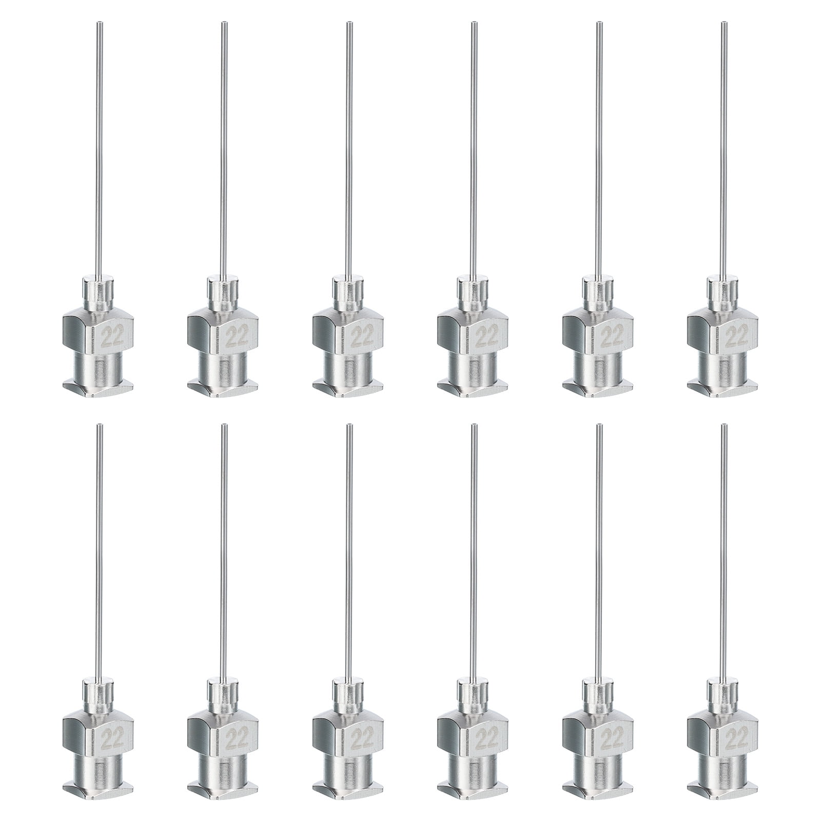 Uxcell 12 Pcs 22G 1 Inch Blunt Tip Dispensing Needle with Lure Lock for ...