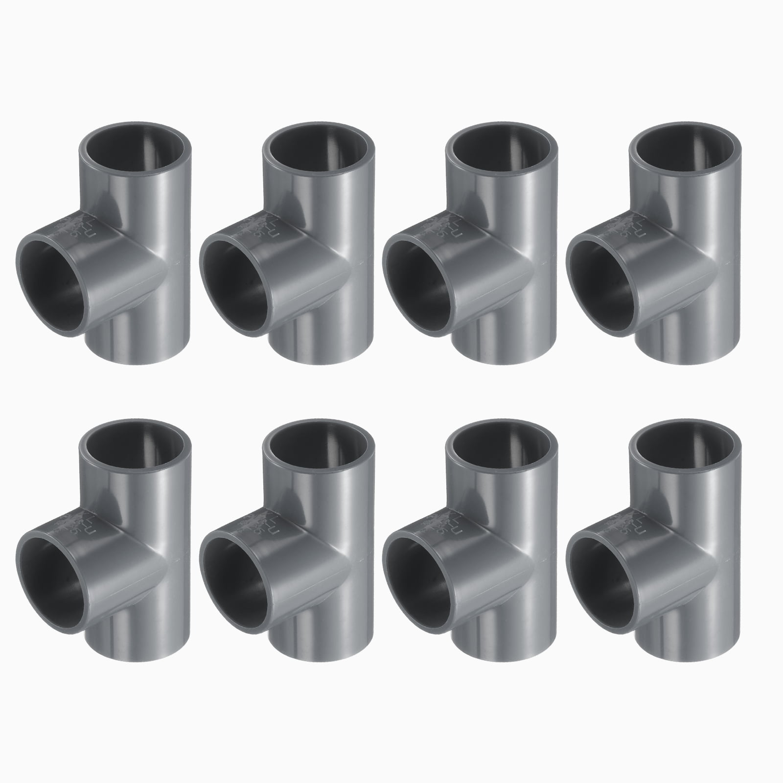 Uxcell 8pcs 3/4" Tee 3 Way PVC Pipe Fittings Connector, Furniture Build ...