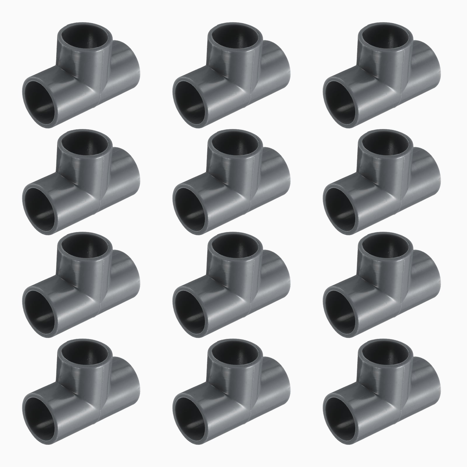 Uxcell 12Pcs 1/2" Tee 3 Way Pipe Fittings Connector, Furniture Build ...
