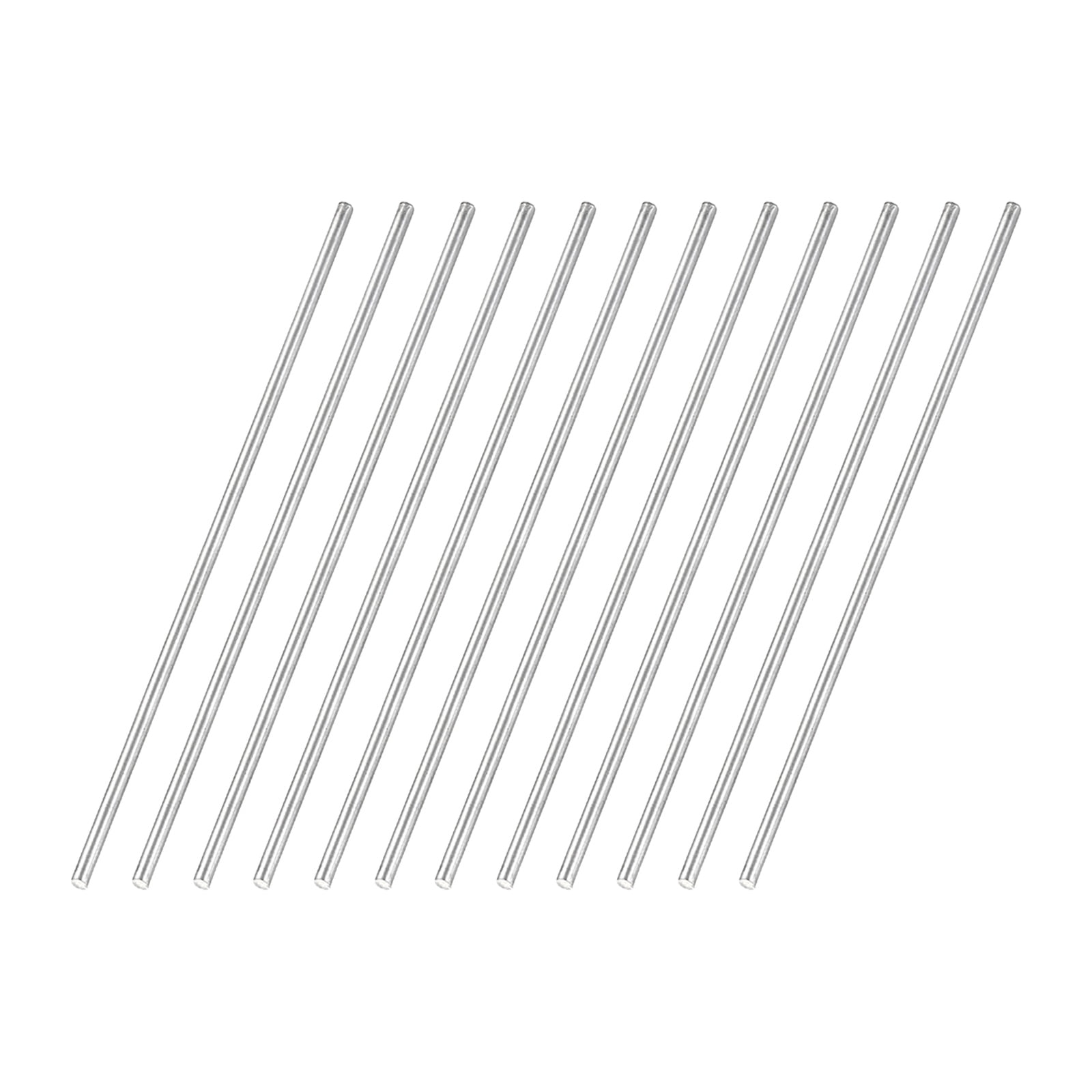 Uxcell 12 Pcs 304 Stainless Steel Round Rod, 1/16"(2mm) Diameter, 4 ...