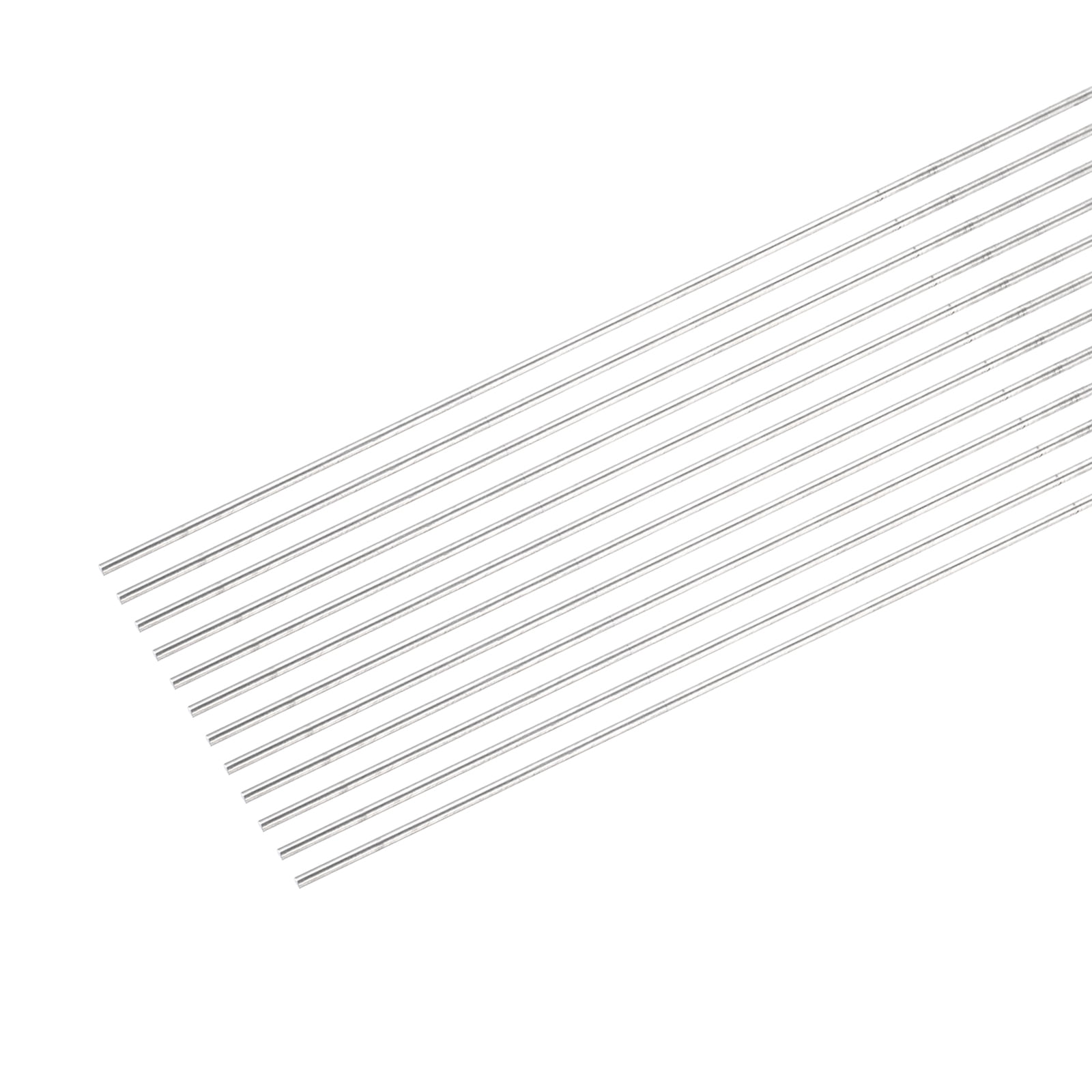 Uxcell 12 Pcs Aluminum Round Rod 4mm x 150mm 6061 Aluminum Bar Solid ...