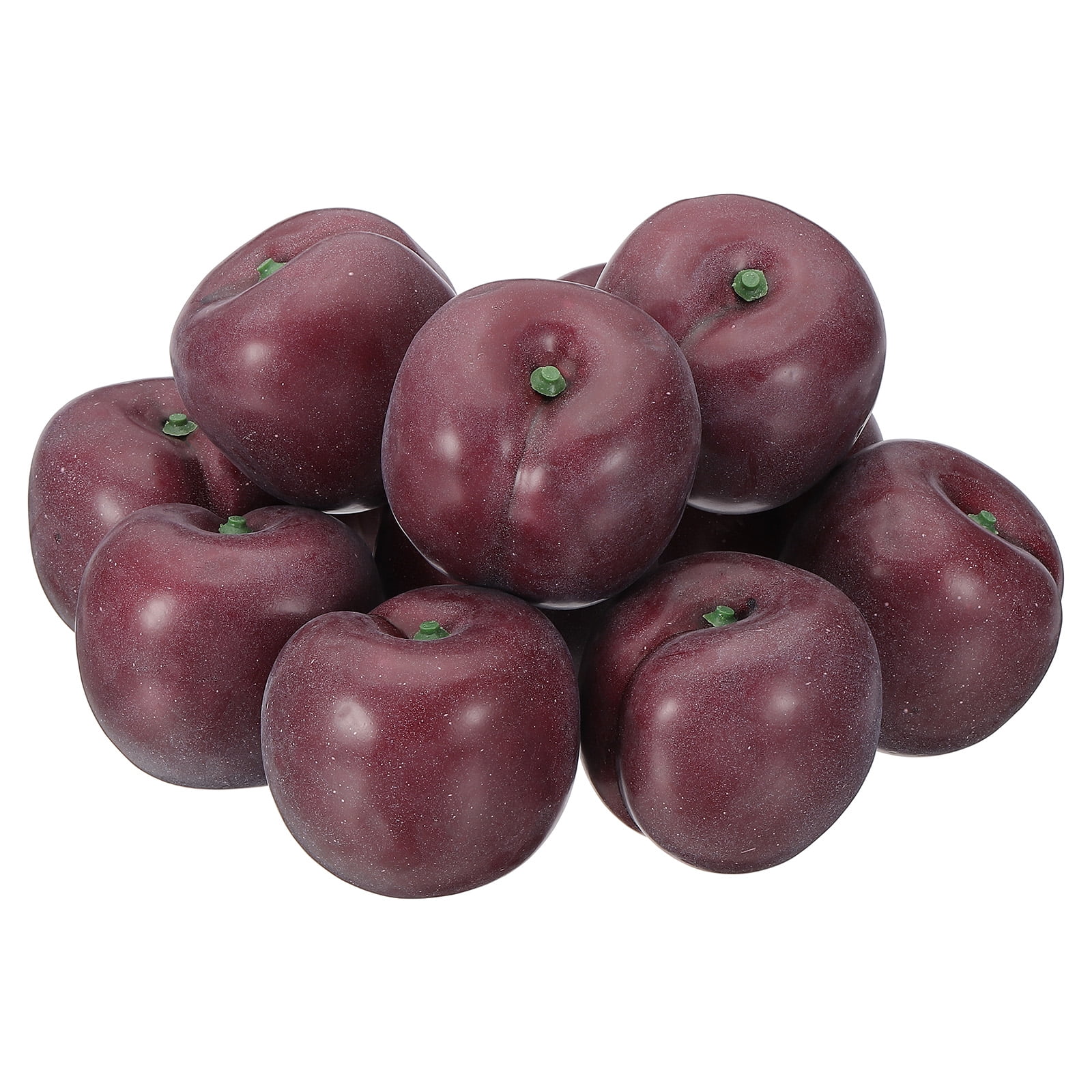 Uxcell 12 Pcs Artificial Purple Plum, Foam Lifelike Fake Fruit Model ...