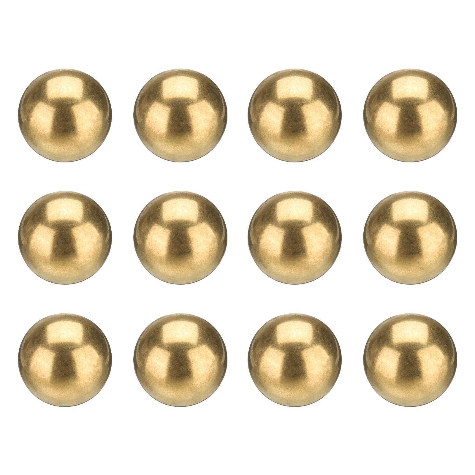 Uxcell 12 Pcs Bearing Balls, 12mm Diameter Precision Solid Brass ...