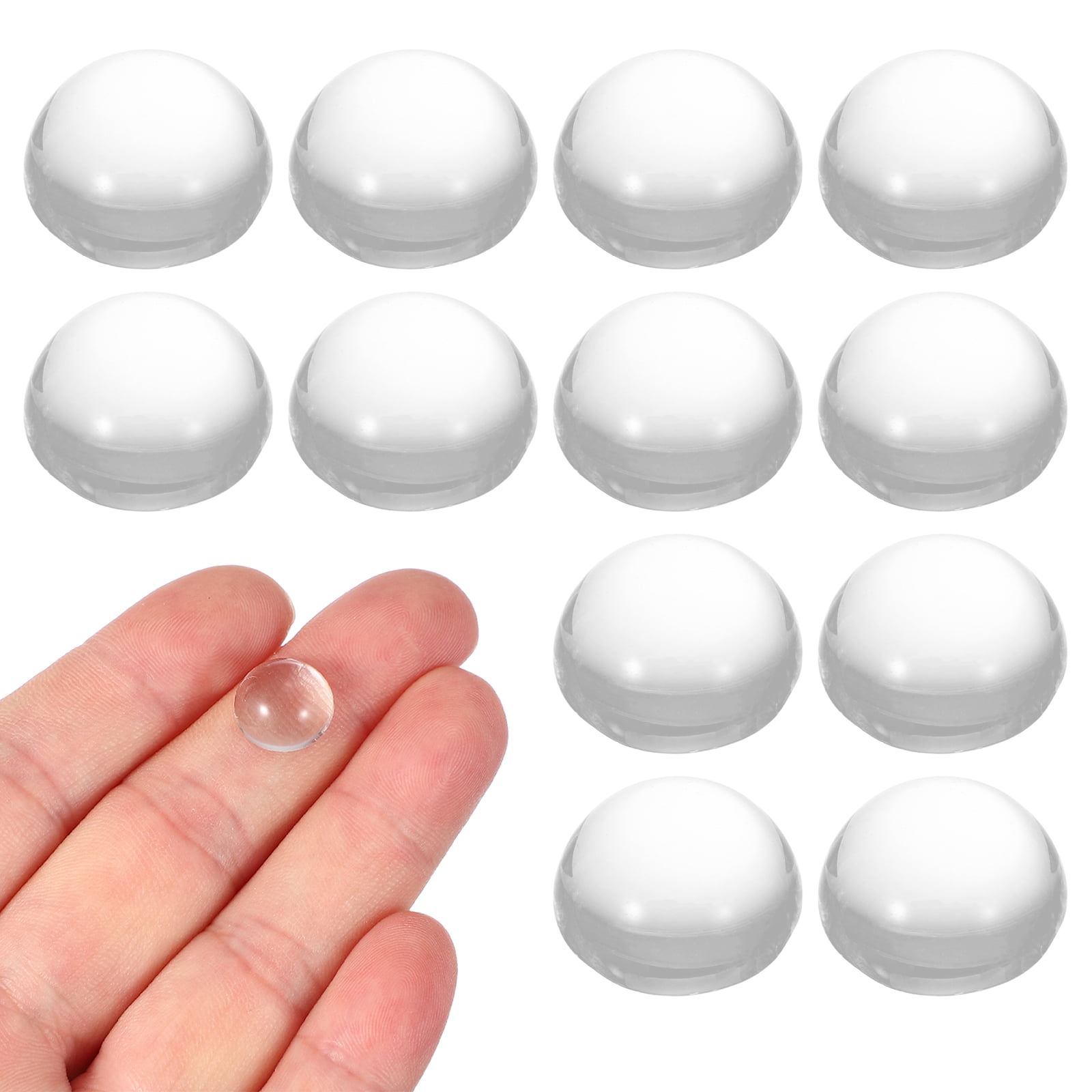 Uxcell 12 Pcs Convex Lens, 12mm OD 7mm Focal Length Magnifier Lens ...