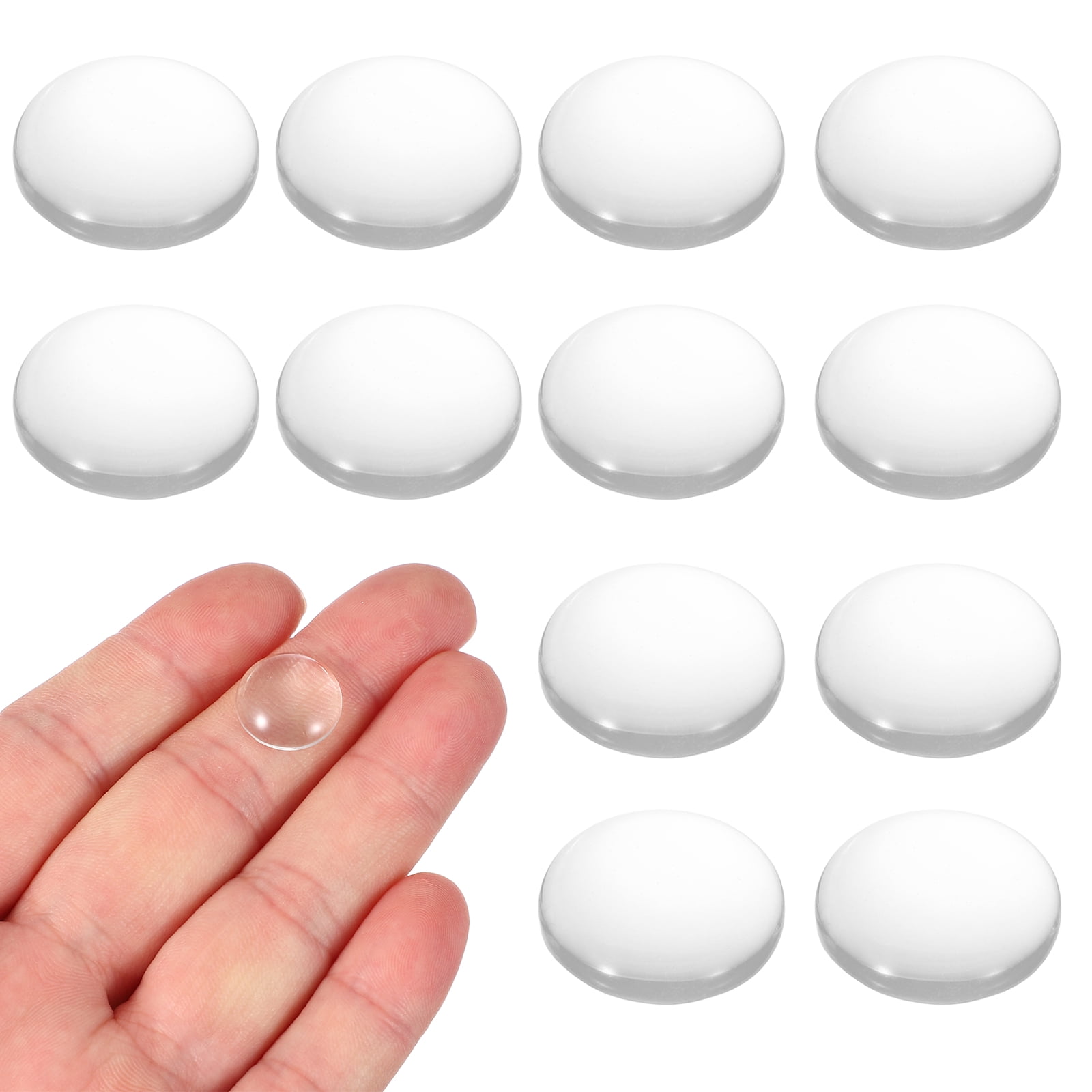 Uxcell 12 Pcs Convex Lens, 14mm OD 20mm Focal Length Magnifier Lens ...