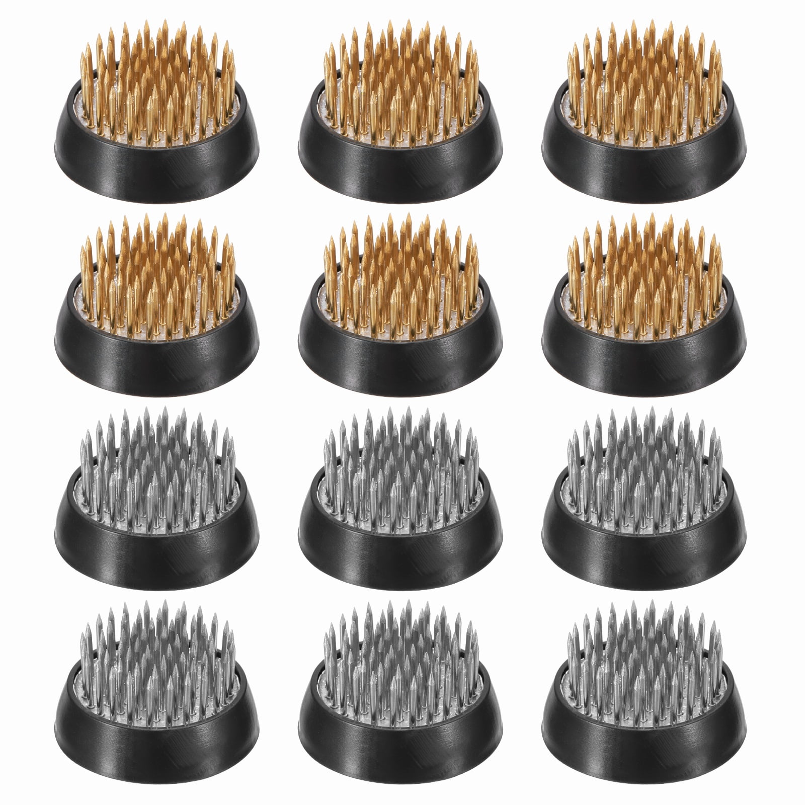 Uxcell 12 Pcs Floral Frogs Kenzan, 1.3 Inch Round Brass Steel Flower ...