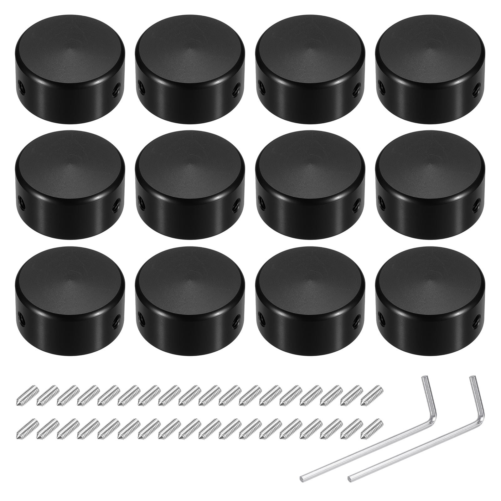 Uxcell 12 Pcs Footswitch Toppers Guitar Pedal Button Caps Footswitch ...
