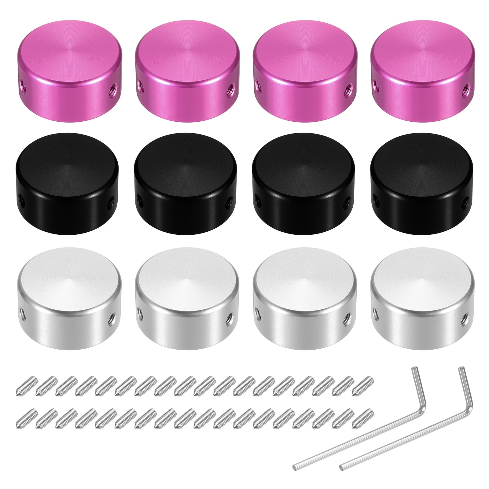 Uxcell 12 Pcs Footswitch Toppers Guitar Pedal Button Footswitch Cover ...