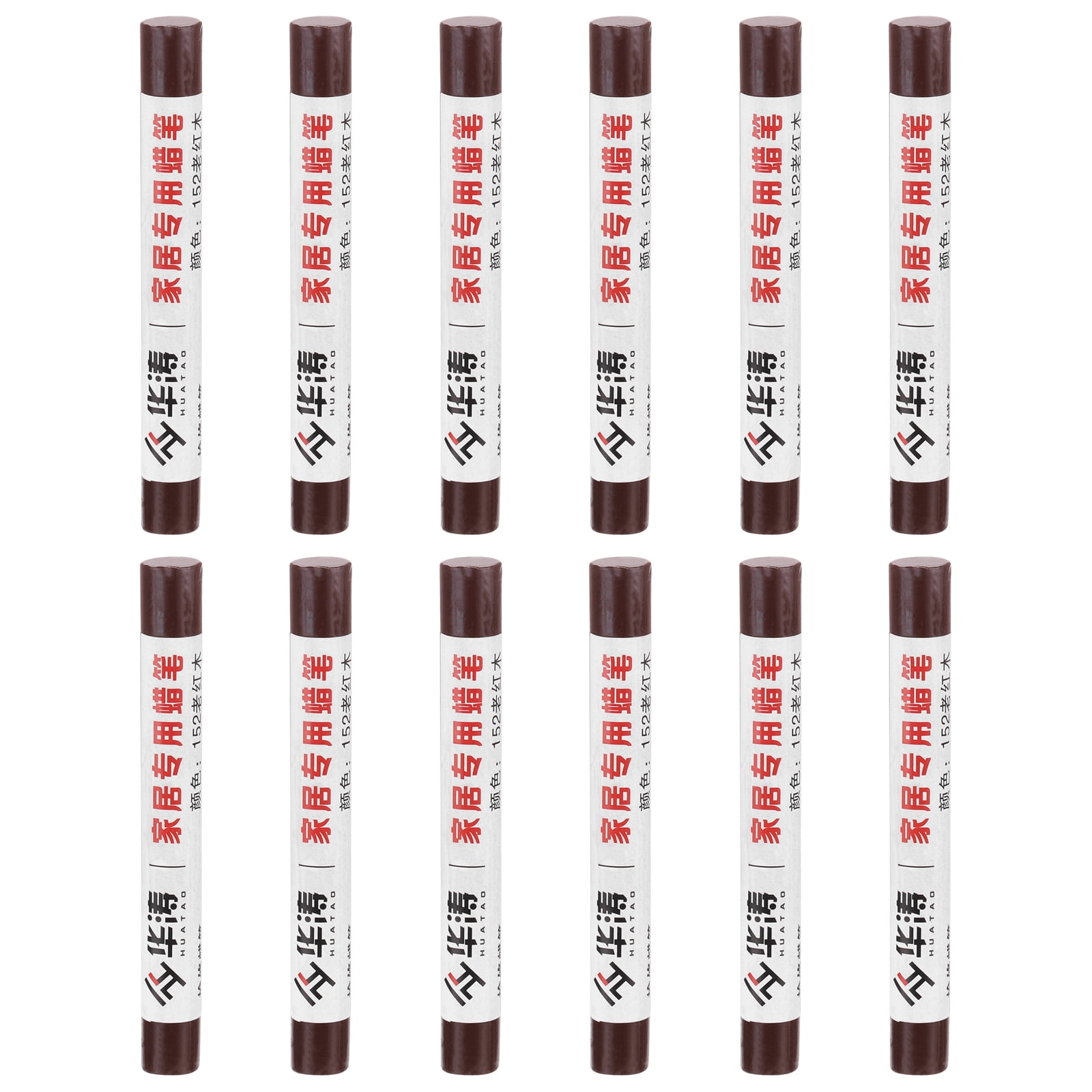 Uxcell 12 Pcs Furniture Repair Crayons Wax Wood Filler Sticks, Old Red ...