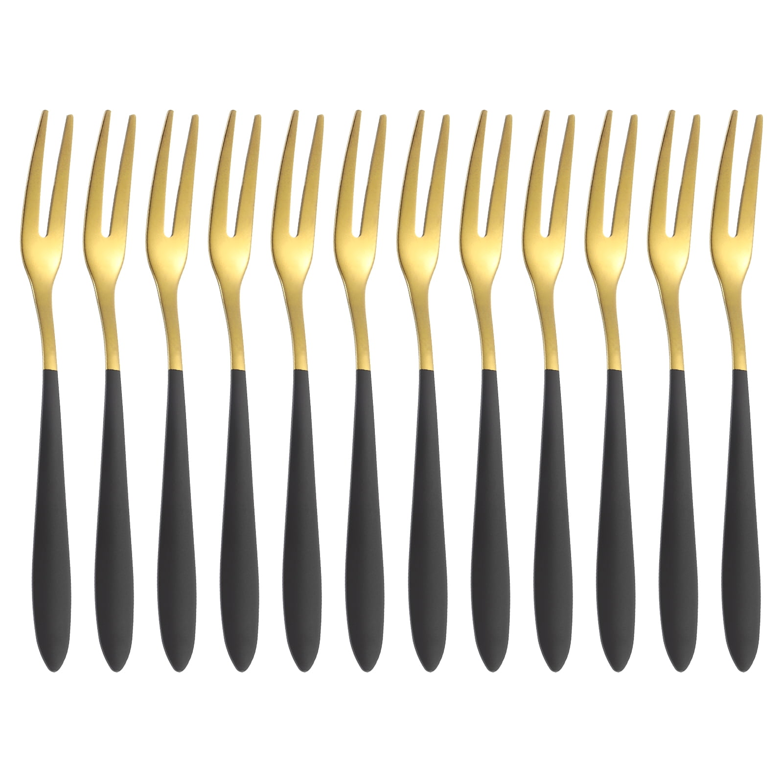 Uxcell 12 Pcs Pickle Fork, 5.2 Inch Olive Fork with Long Handle ...