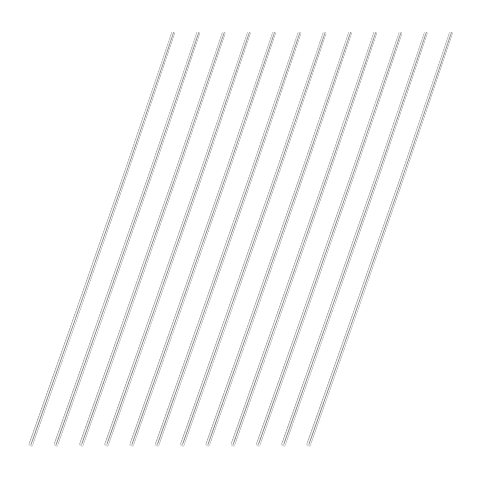 Uxcell 12 Pcs Round Steel Rod 1.3mm Diameter HSS Lathe Bar Stock Tool ...