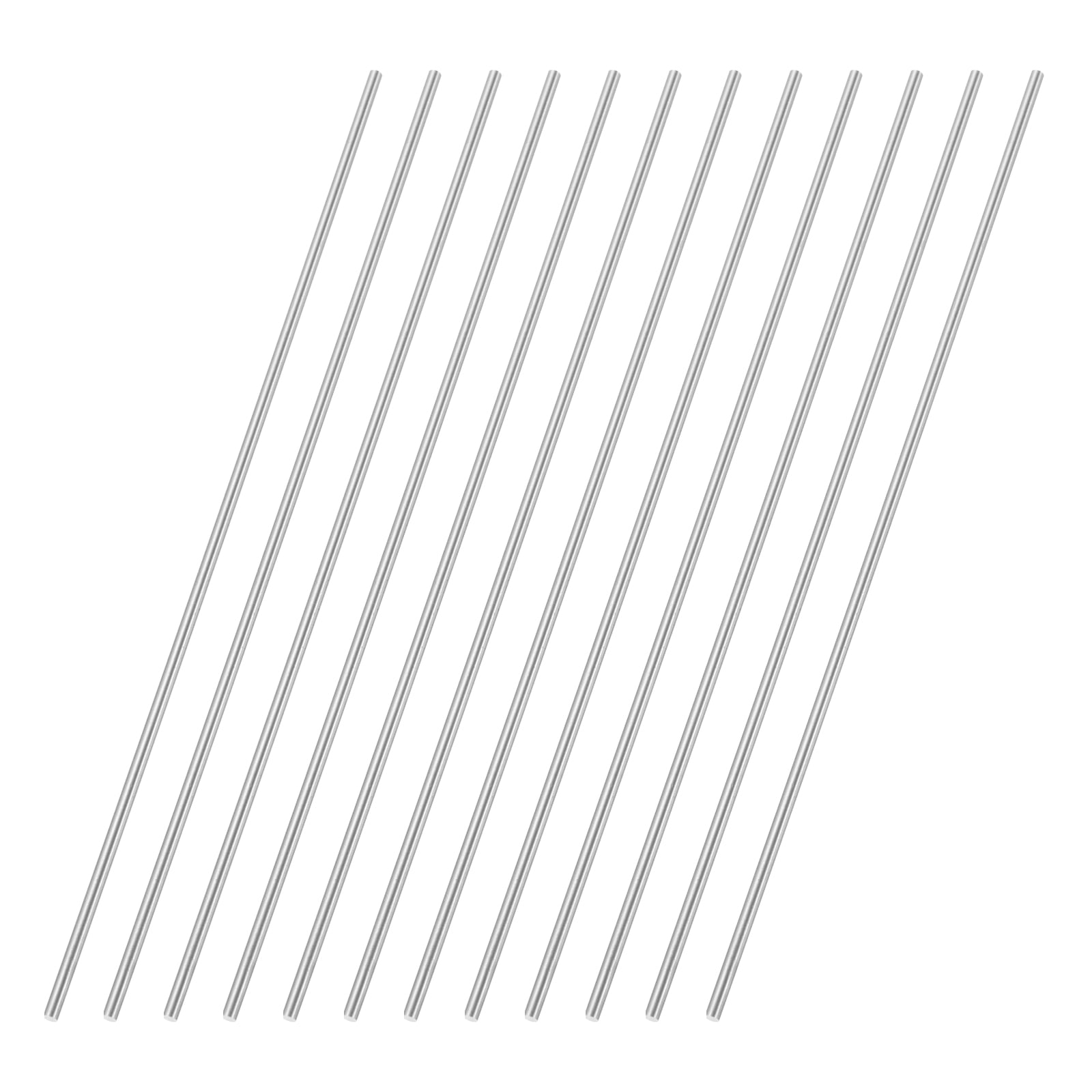 Uxcell 12 Pcs Round Steel Rod 1.6mm Diameter HSS Lathe Bar Stock Tool ...