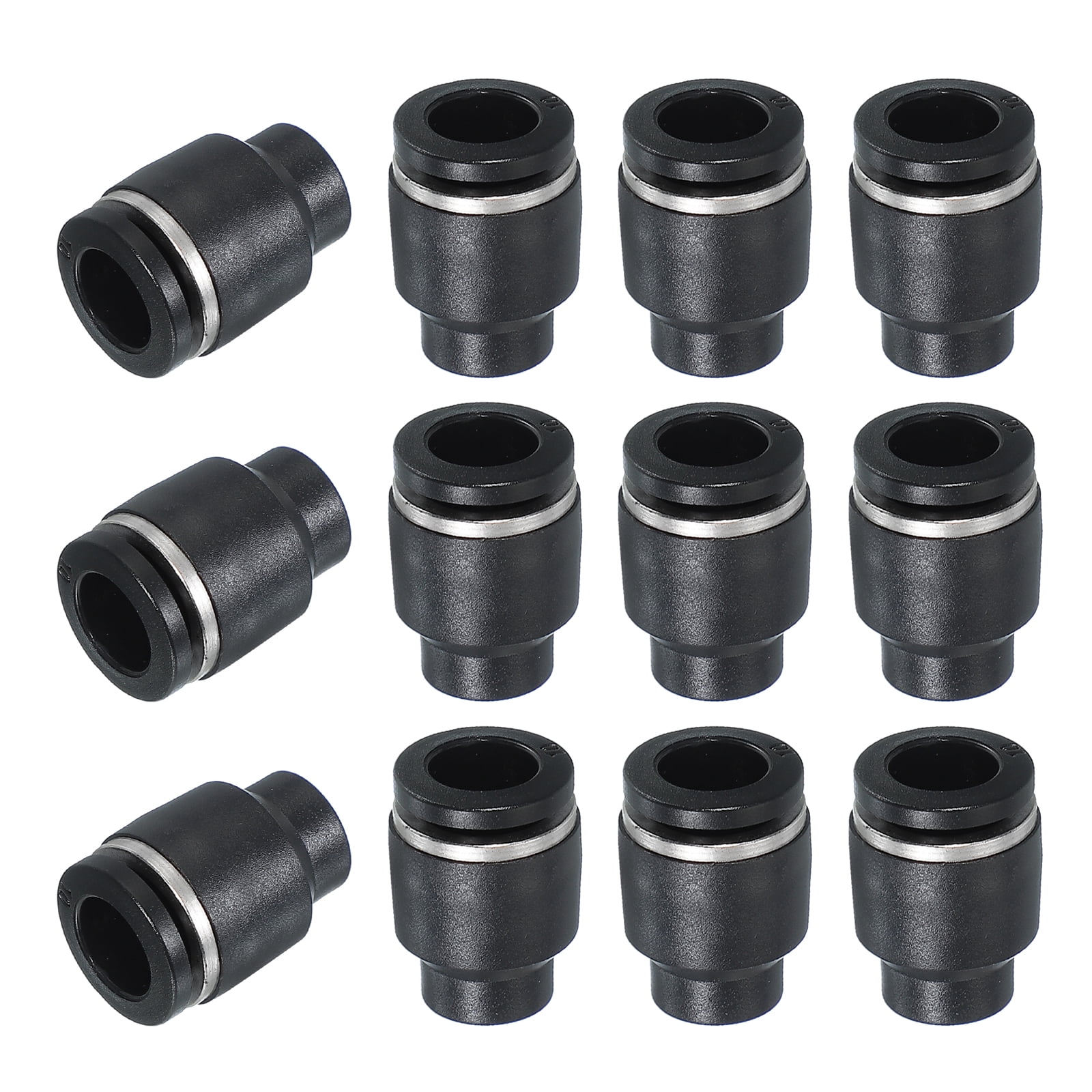 Uxcell 12 Pcs Tubing Quick Fitting Cap, 10 mm(2/5") Tube OD Plastic ...