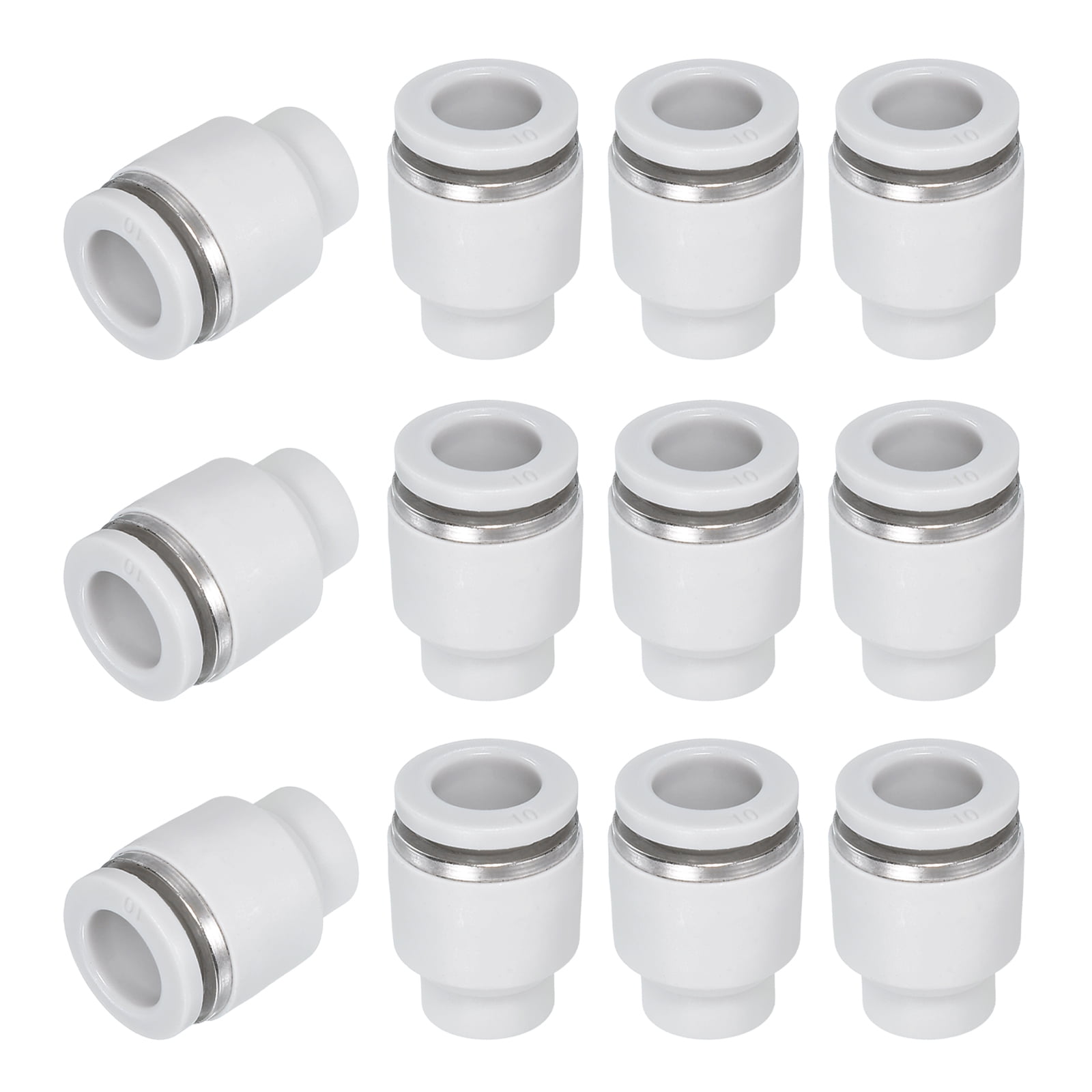 Uxcell 12 Pcs Tubing Quick Fitting Cap, 10 mm(2/5") Tube OD Plastic ...