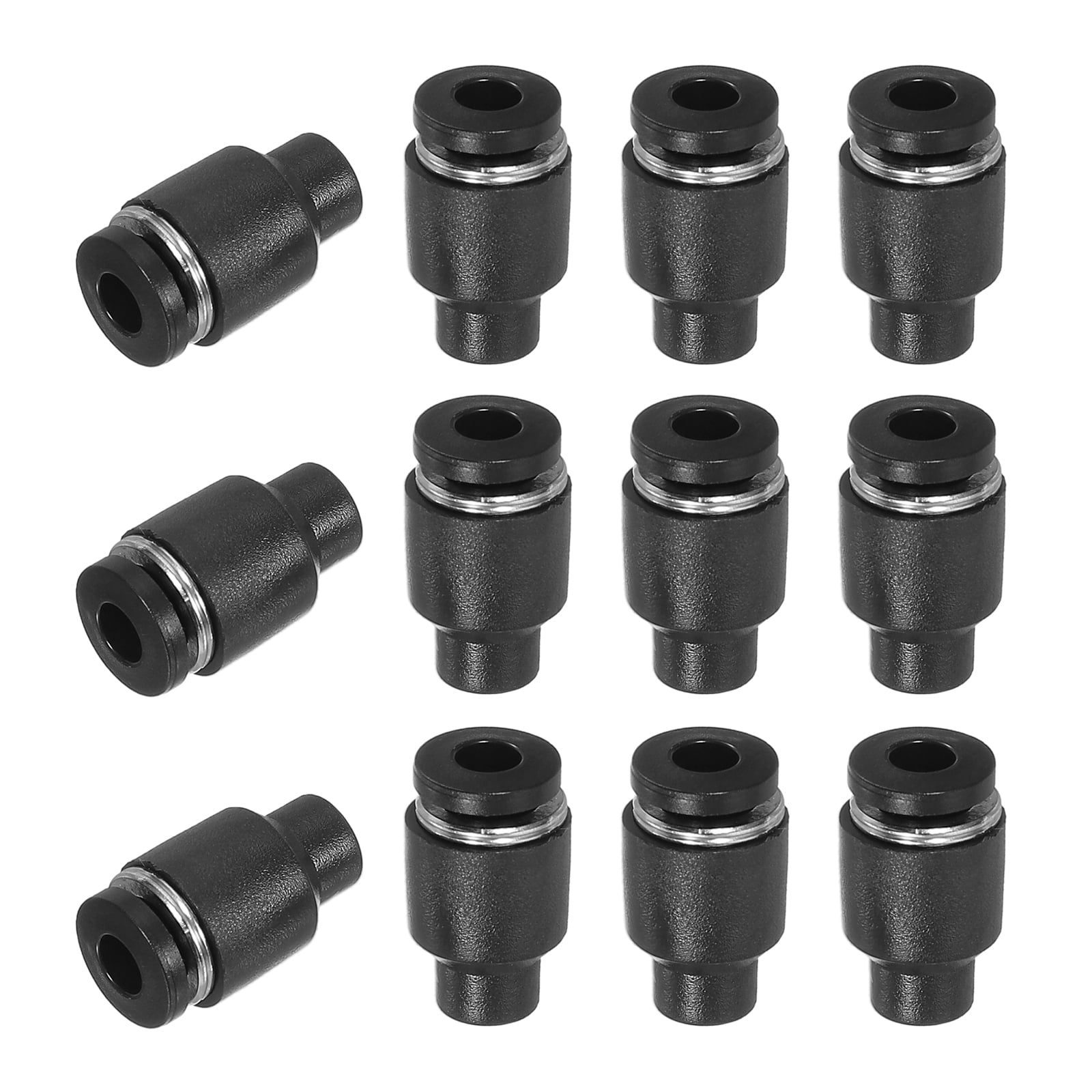 Uxcell 12 Pcs Tubing Quick Fitting Cap, 4 mm(1/6") Tube OD Plastic ...
