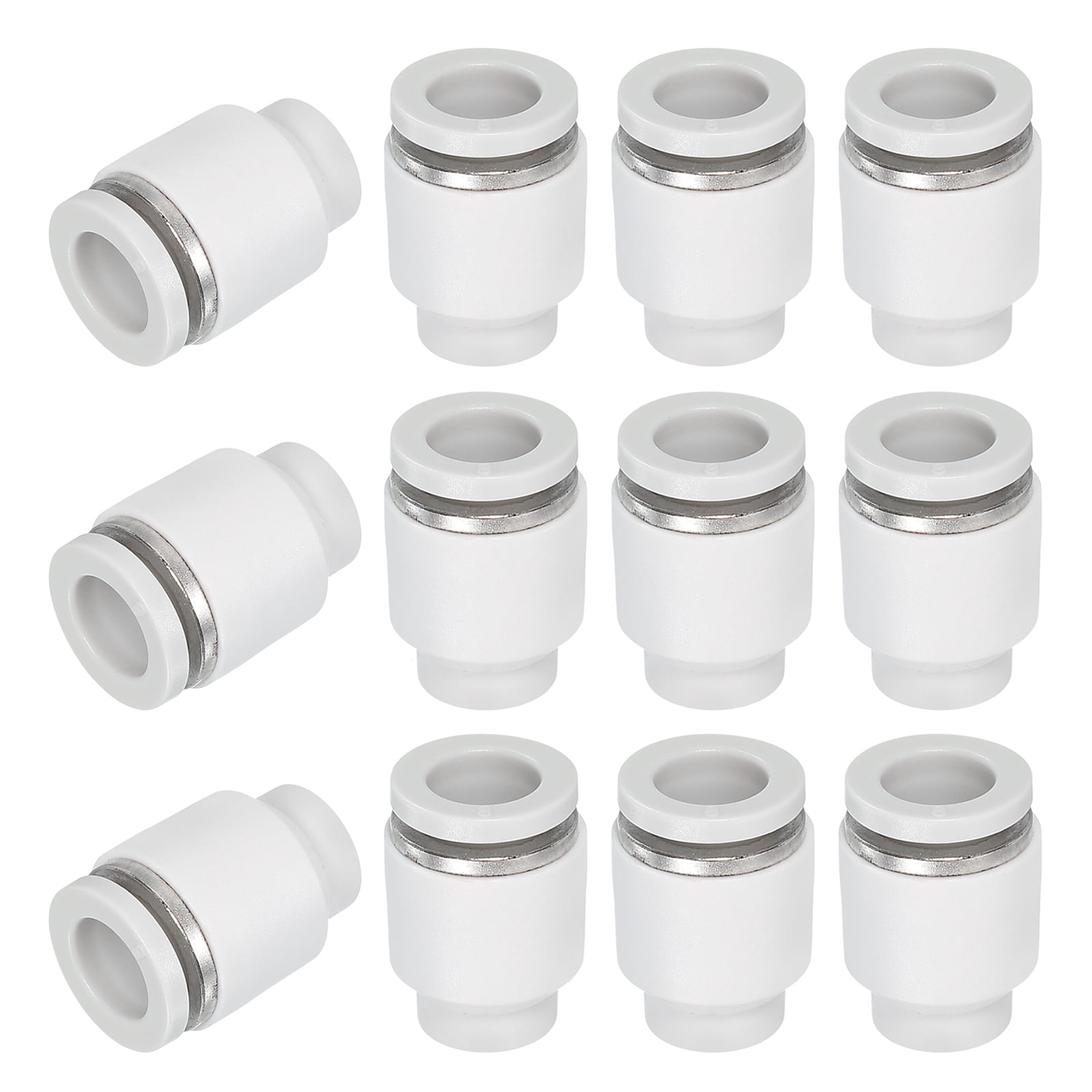 Uxcell 12 Pcs Tubing Quick Fitting Cap, 8 mm(1/3") Tube OD Plastic ...