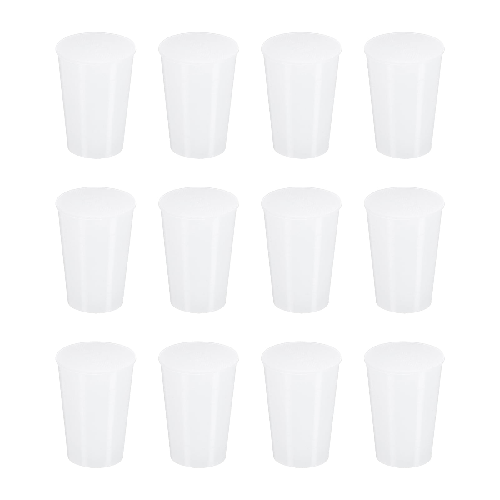 Uxcell 12 Pcs White Silicon Solid Rubber Stoppers, Tapered Plugs for ...