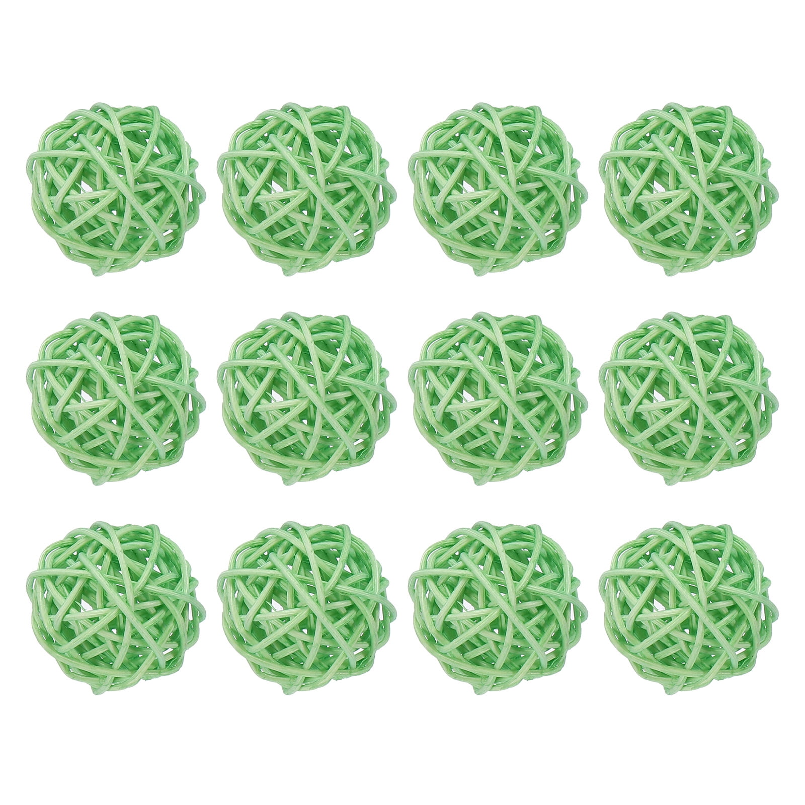Uxcell 12 Pcs Wicker Rattan Balls Decorative Balls 1.2Inch for Vase ...