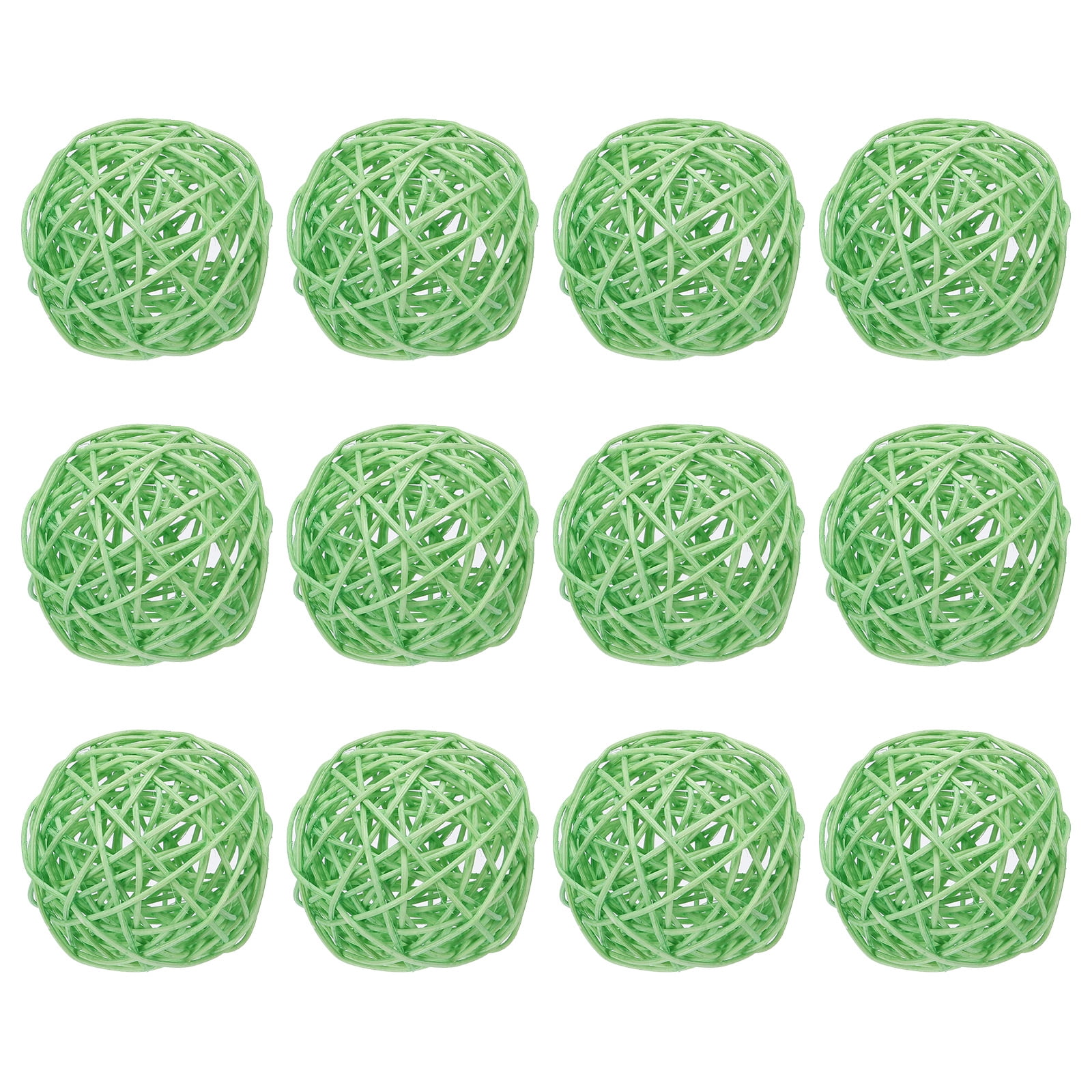 Uxcell 12 Pcs Wicker Rattan Balls Decorative Balls 2.8Inch for Vase ...