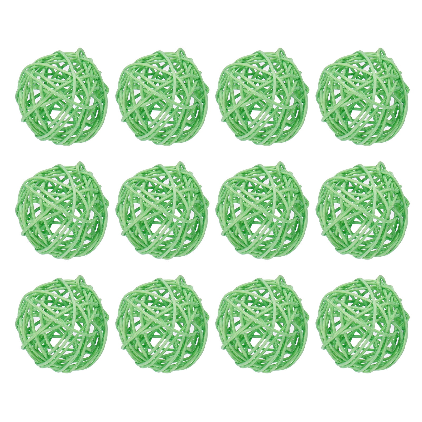 Uxcell 12 Pcs Wicker Rattan Balls Decorative Balls 2Inch for Vase ...