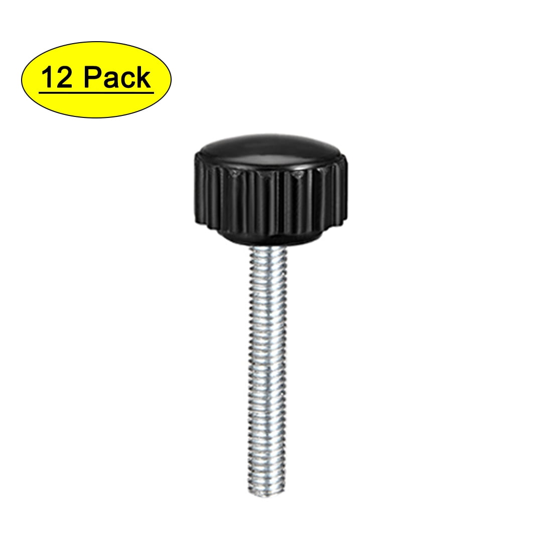 Uxcell Knurled Clamping Knobs Threaded Stud Head Thumb Screws Hand Stud ...